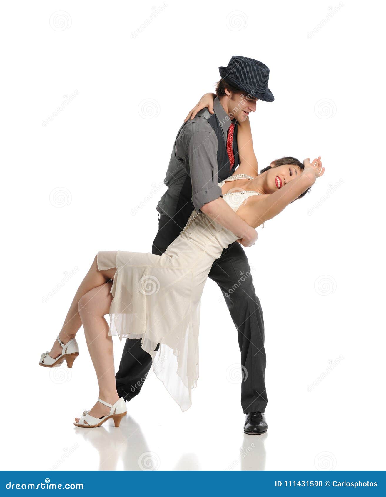 Dancers Performing a Tango Routine Stock Photo - Image of dress, poise ...