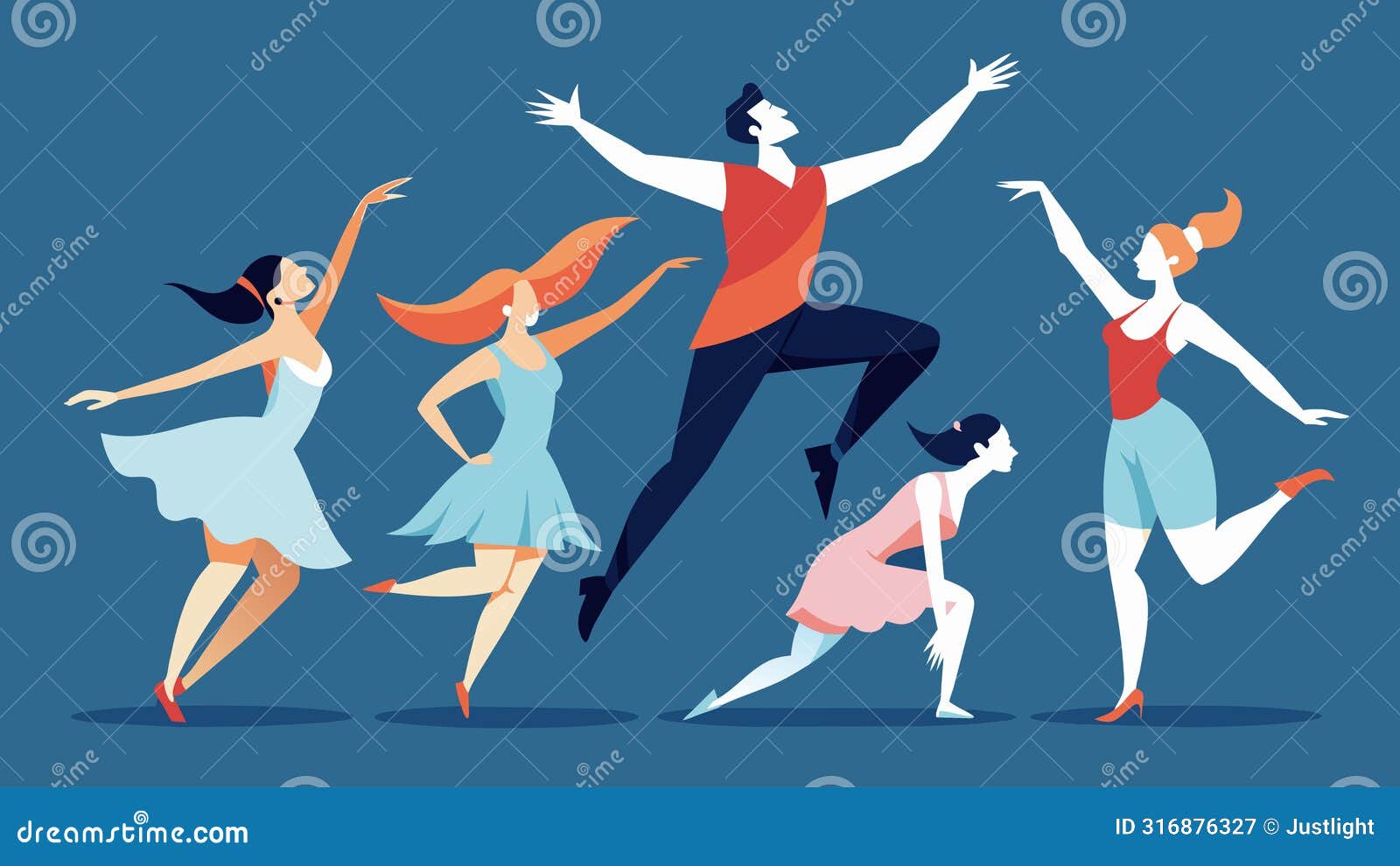 The Dancers Switch From Fluid Graceful Motions To Sudden Sharp ...