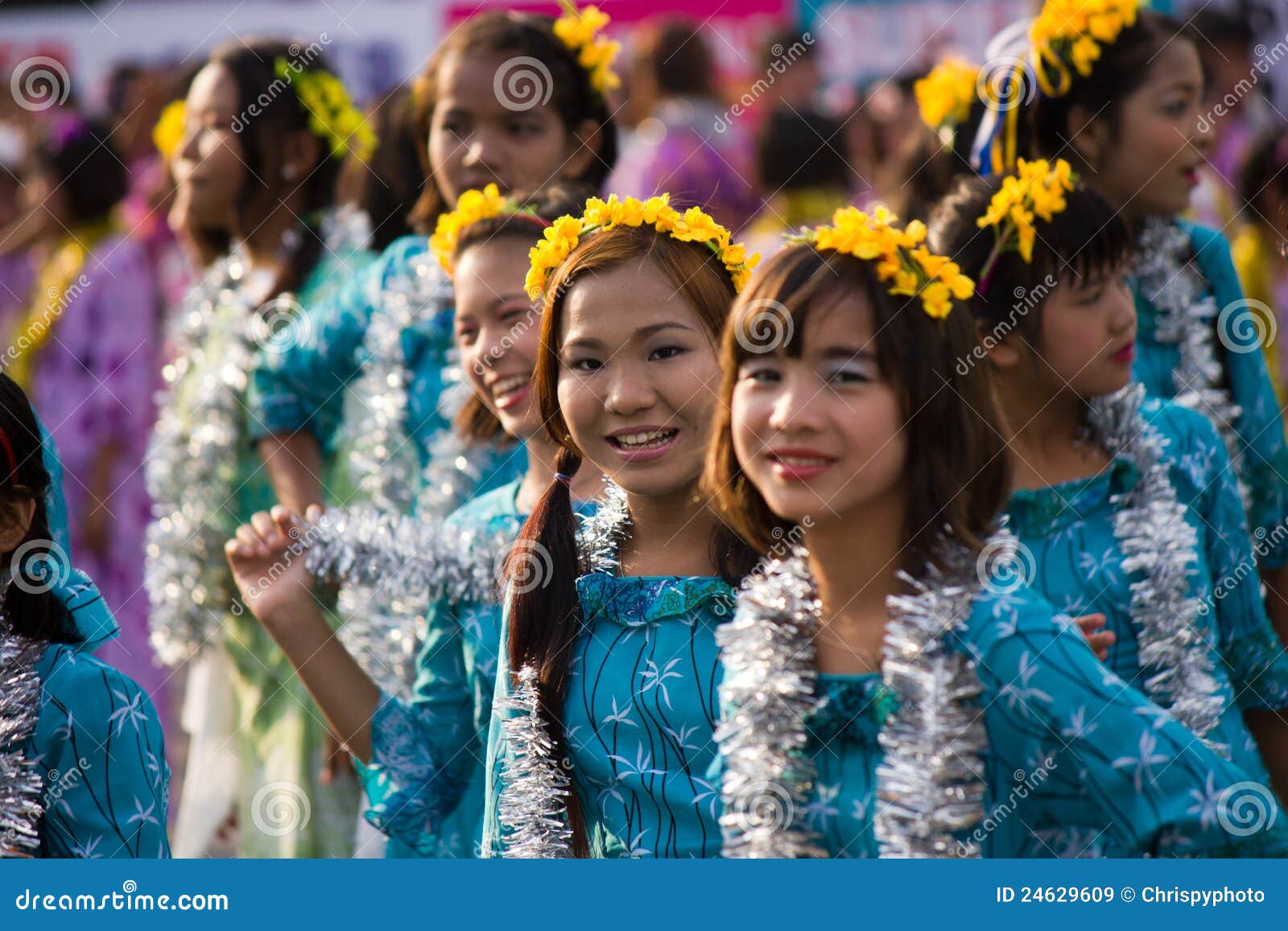 Dancers during Water Festival 2012 in Myanmar Editorial Stock Image ...