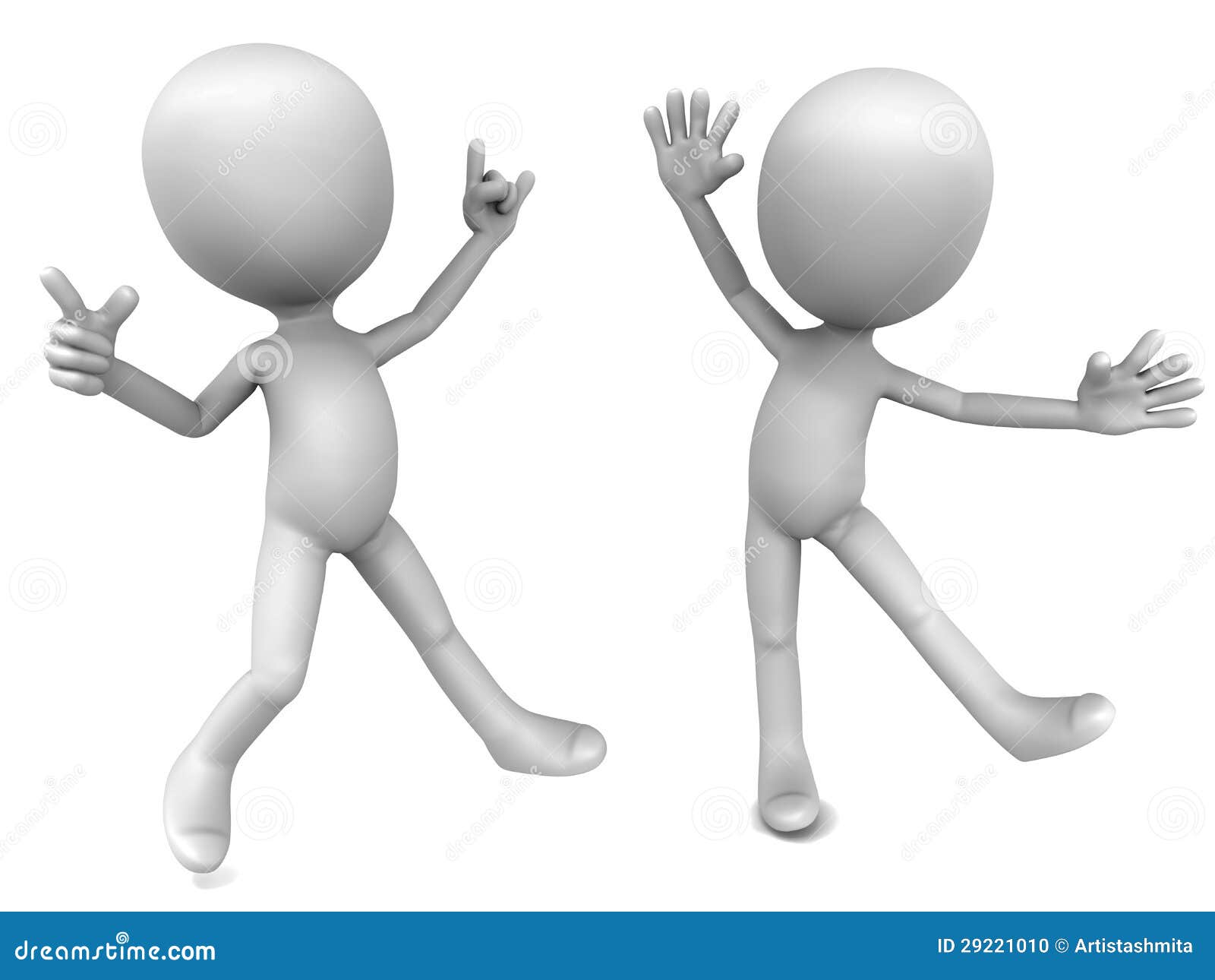 Dancing 3d Men Stock Photo - Image: 29221010