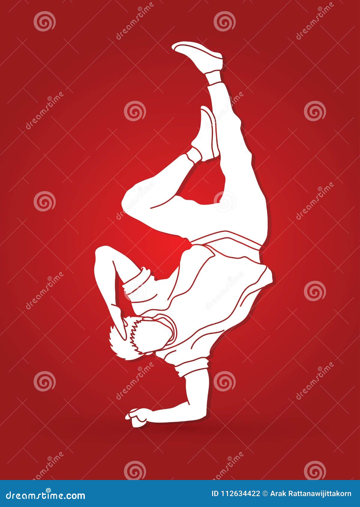 Dancing Action, Dancer Training Graphic Vector. Stock Vector ...