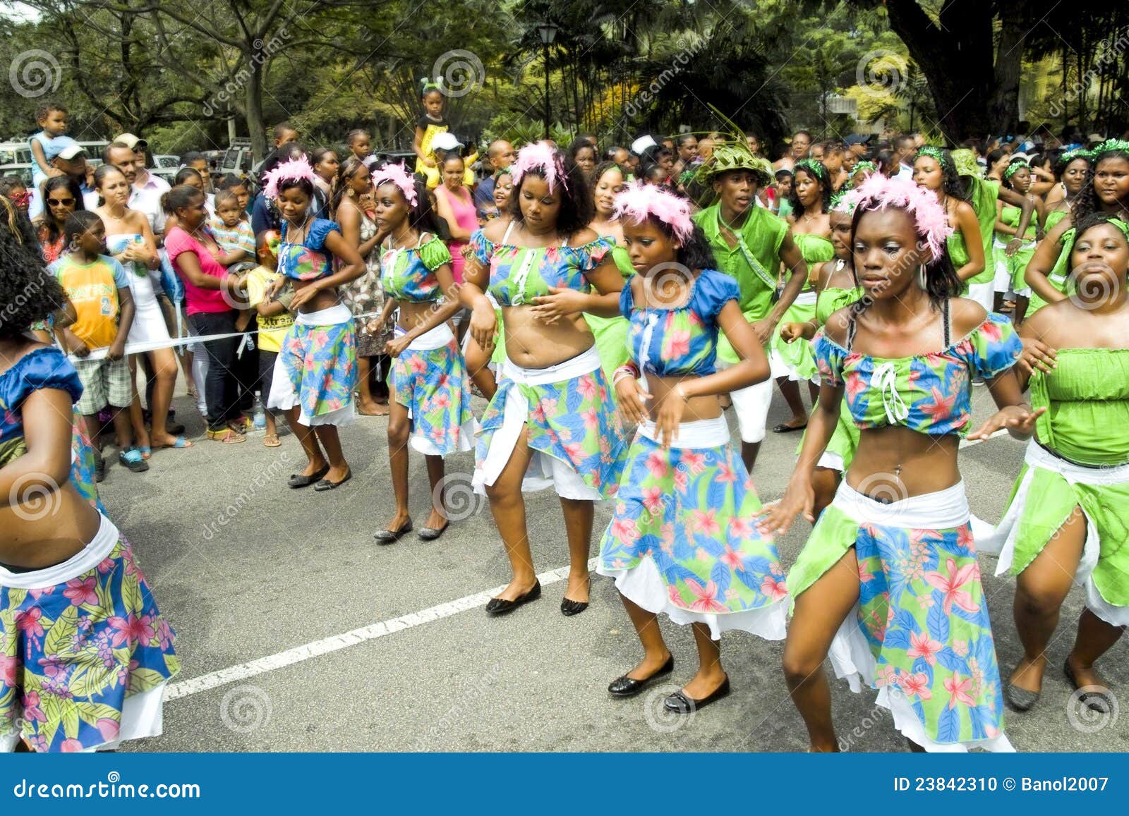 Dancing African Girls on Carnival. Editorial Image - Image of colorful ...