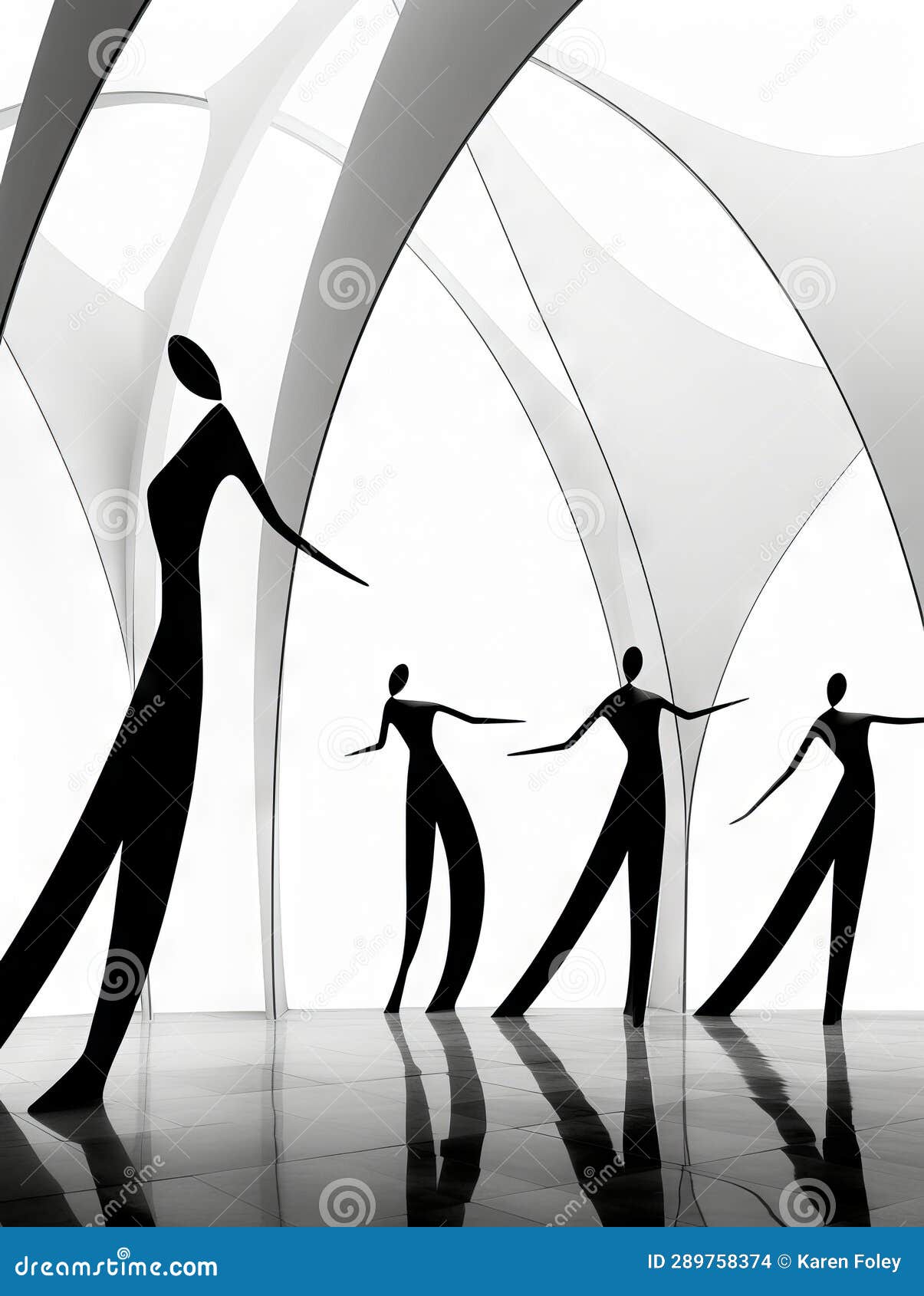Dancing Architecture Stock Illustration Illustration Of White 289758374