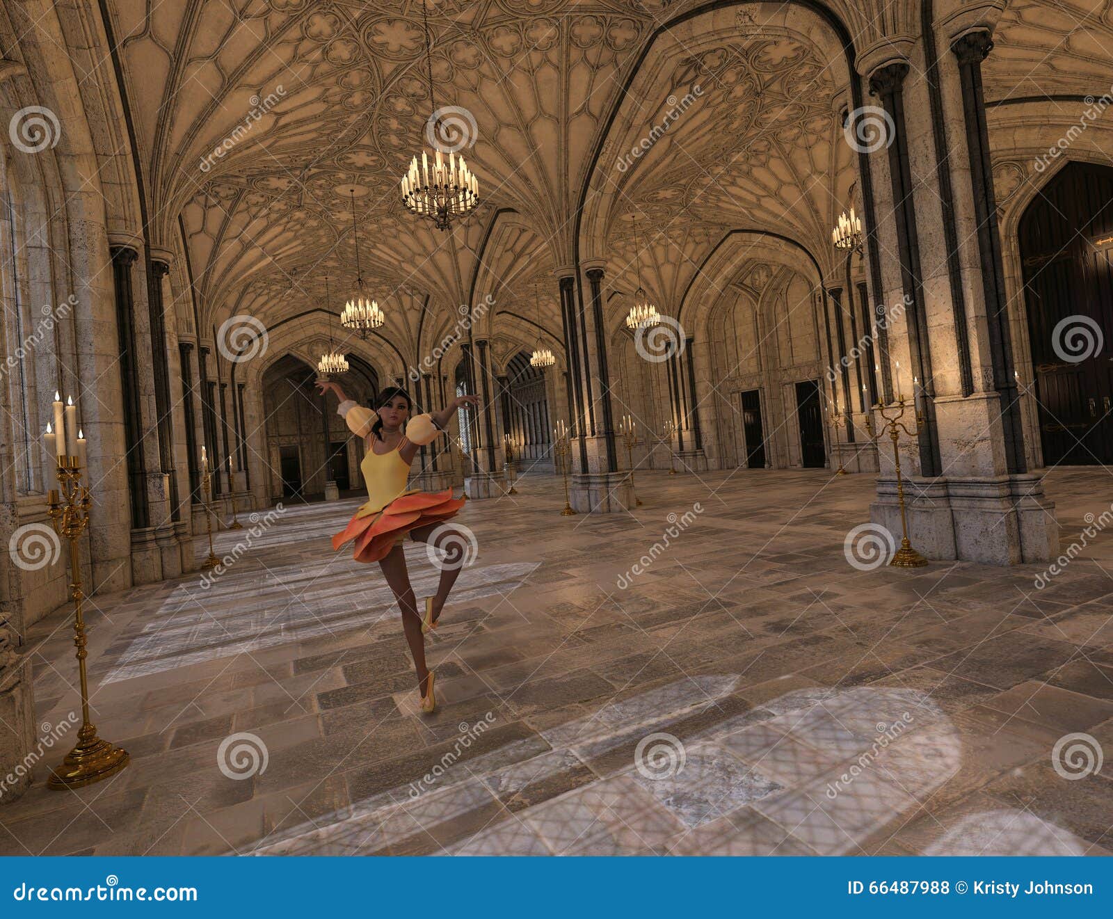 Dancing in the Ballroom stock illustration. Illustration of marble ...