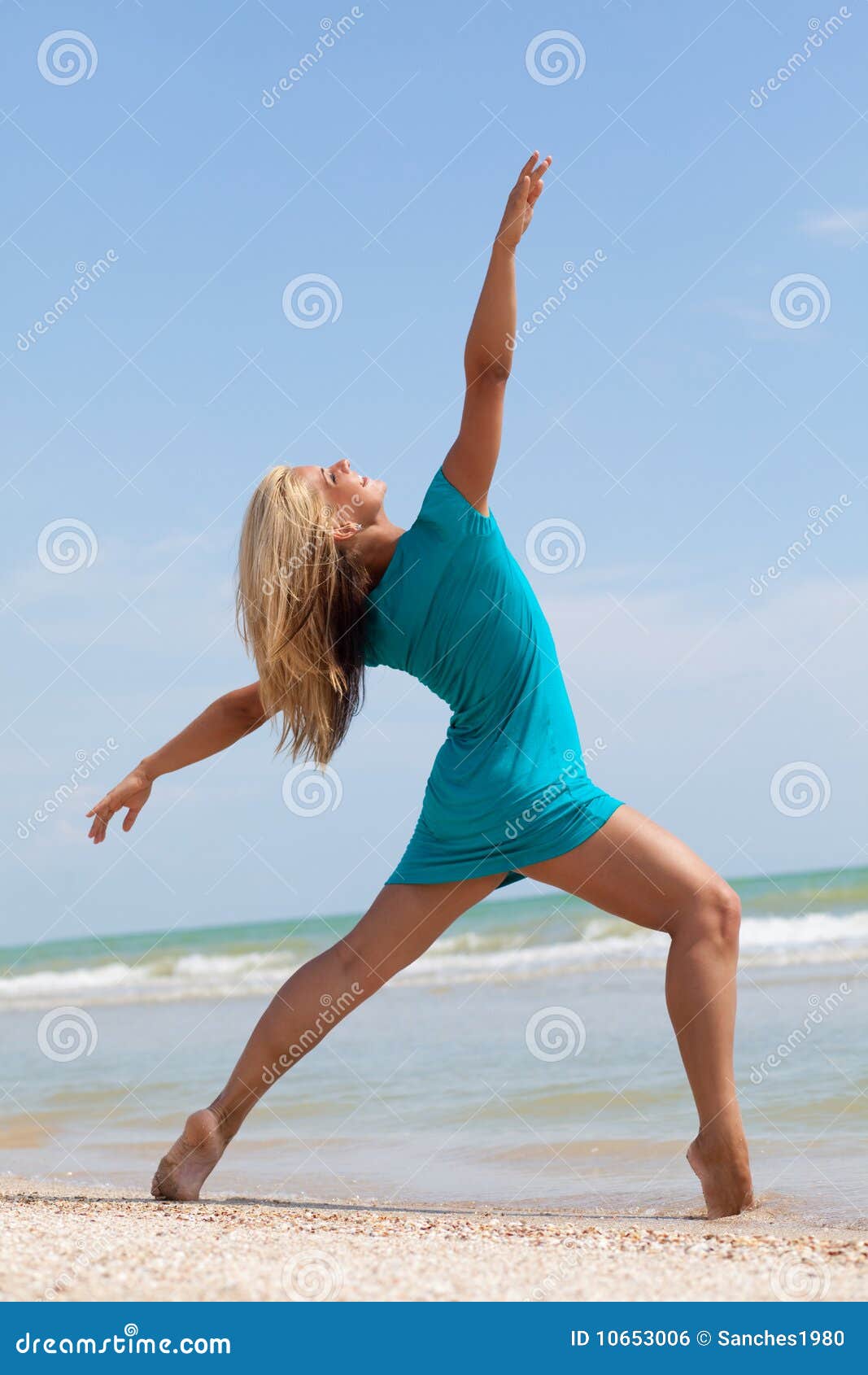 Dancing on the beach stock photo. Image of grace, lifestyle - 10653006