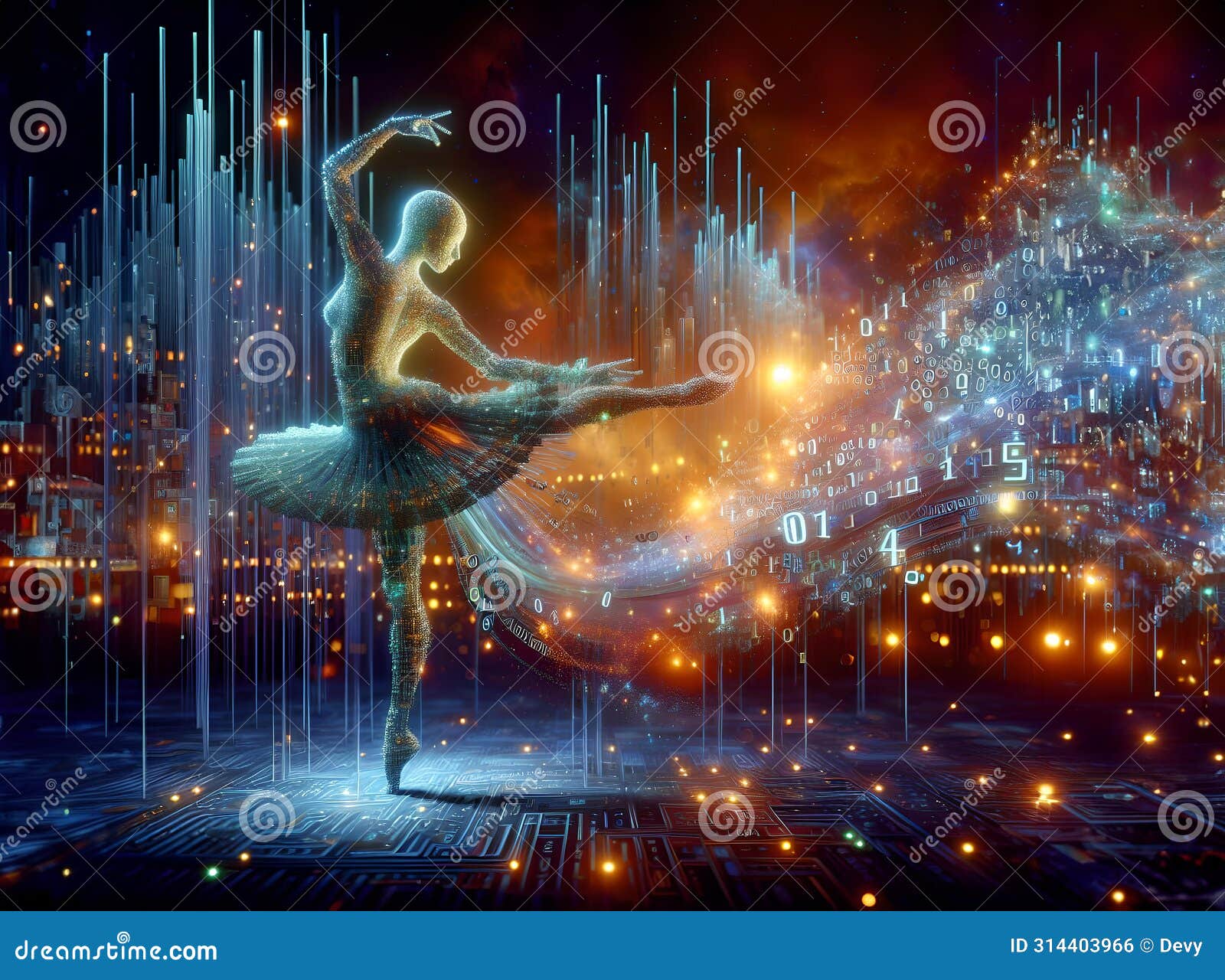 Dancing with Binary Codes with a Balletcore Dancer Embodying Its ...