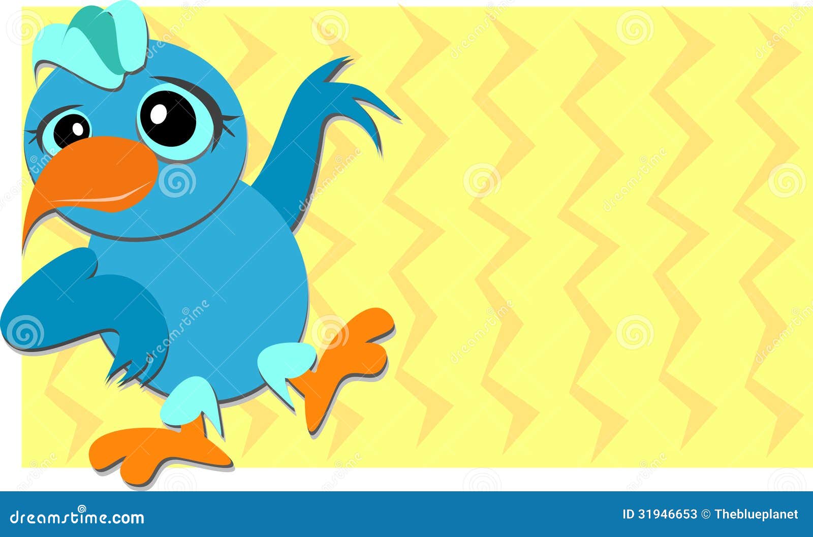 Dancing Blue Bird with Background Stock Vector - Illustration of design ...