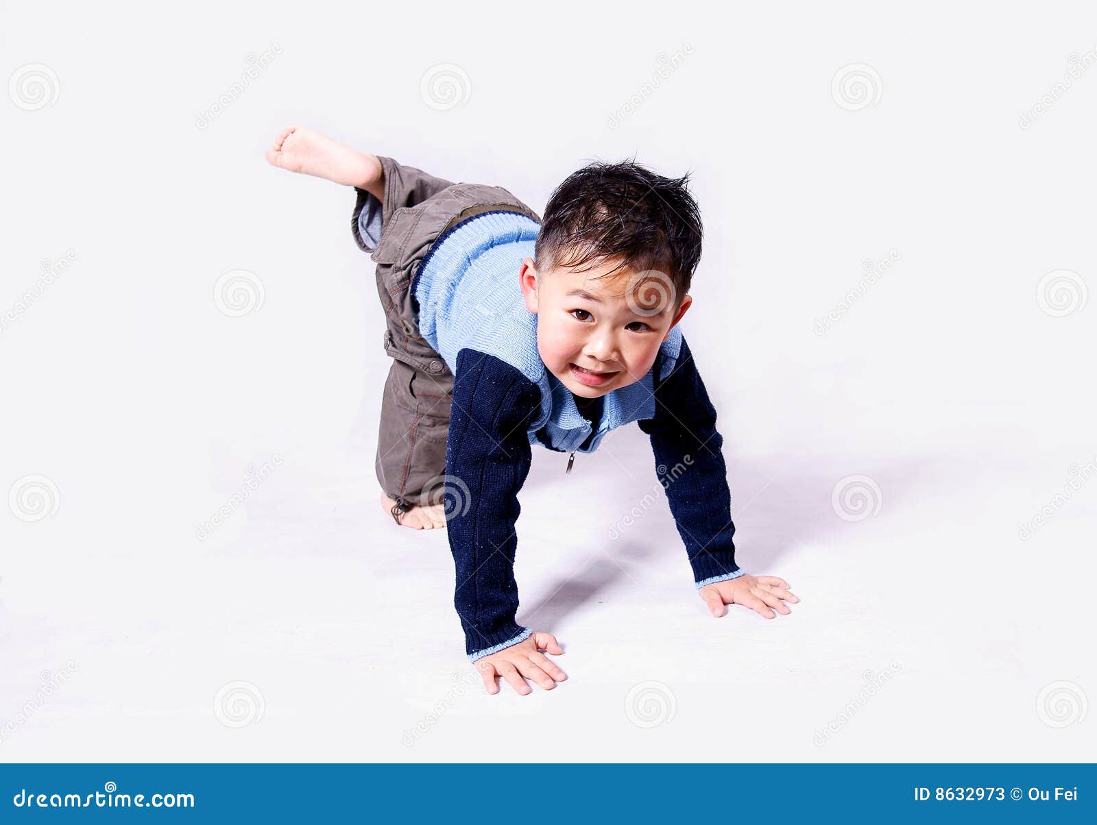 Dancing boy stock image. Image of dancing, happy, alone - 8632973