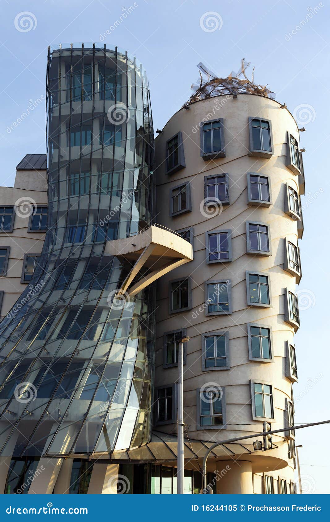 Dancing building editorial image. Image of clear, vertical - 16244105