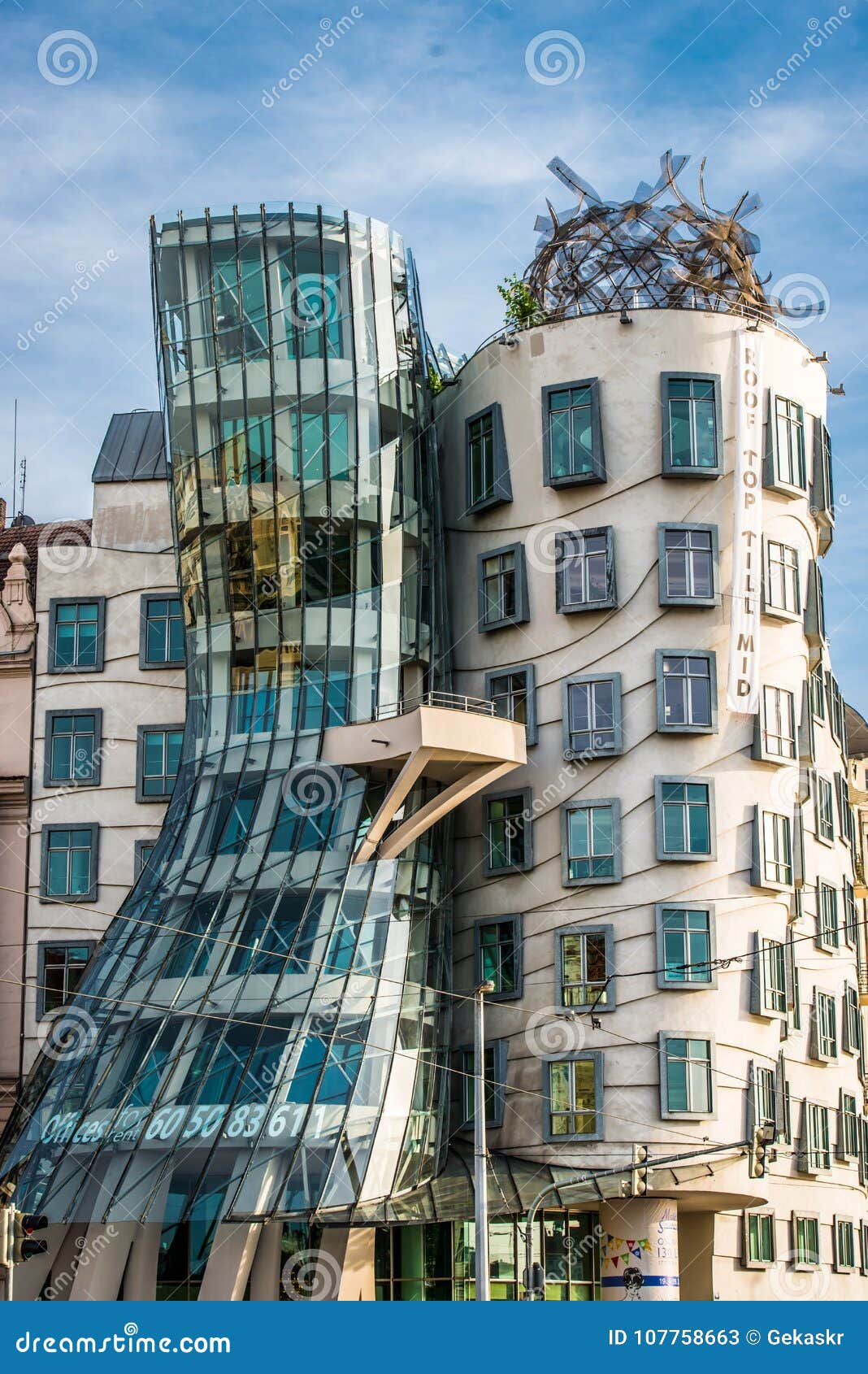 Dancing Building in Prague editorial stock photo. Image of gehry ...