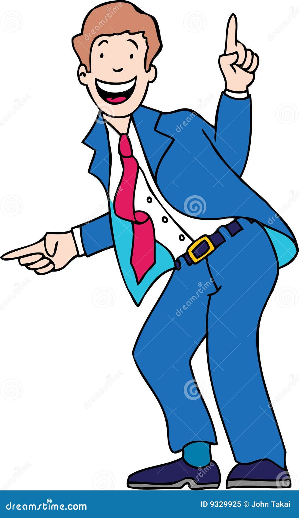 Dancing Business Man stock vector. Illustration of worker - 9329925