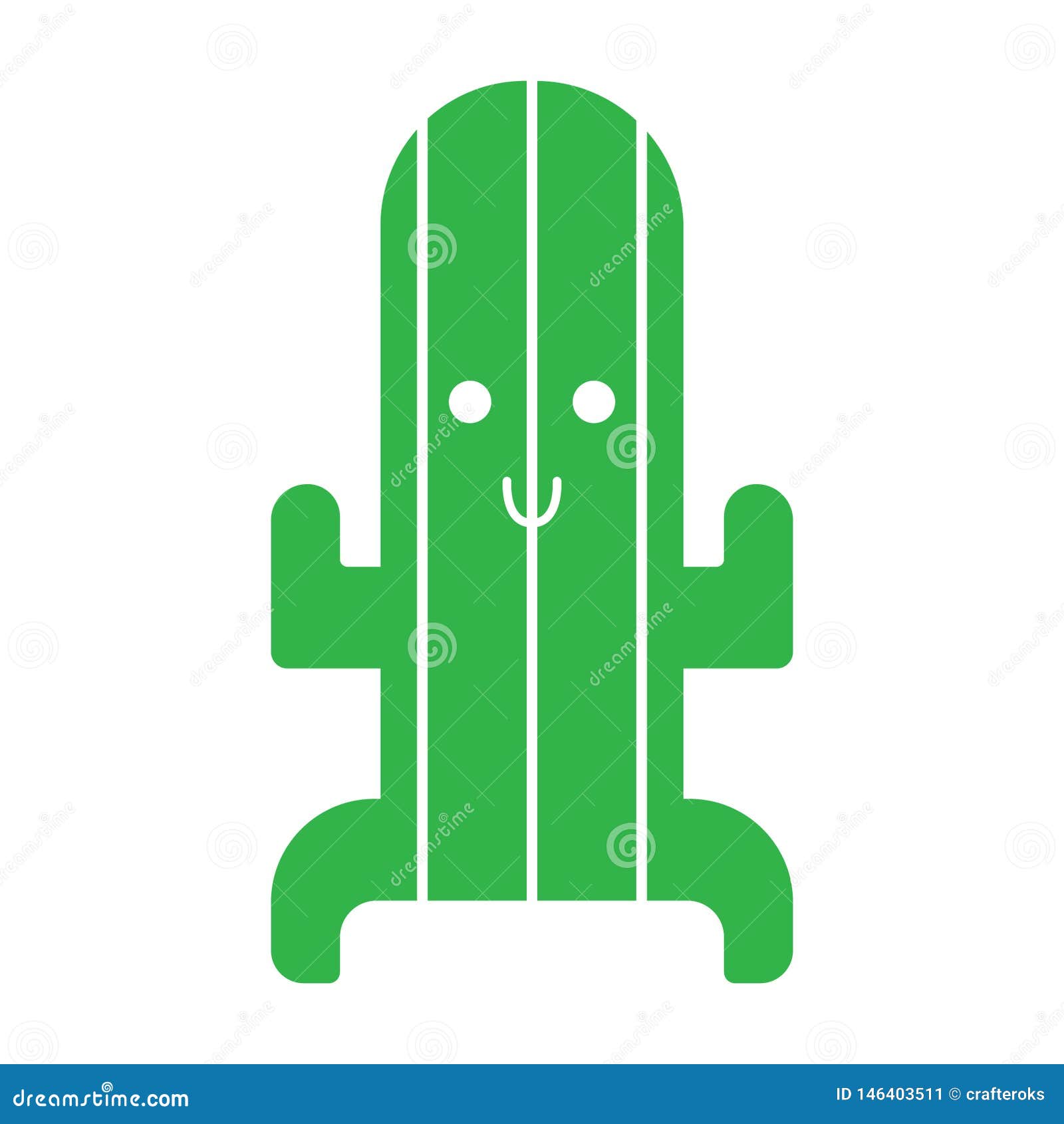 Dancing Cactus Illustration by Crafteroks Stock Vector - Illustration ...