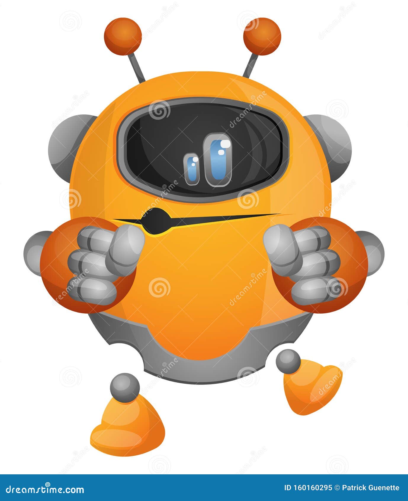 Dancing Cartoon Robot Illustration Vector Stock Vector - Illustration ...