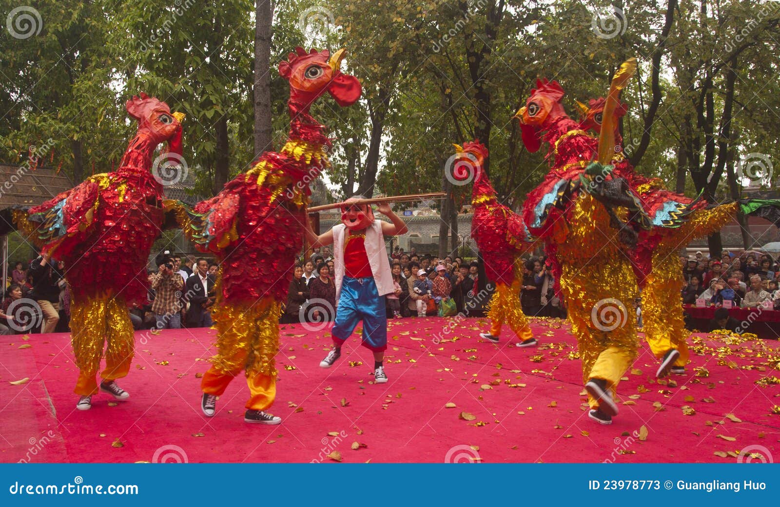 Dancing chicken editorial stock photo. Image of chinese - 23978773