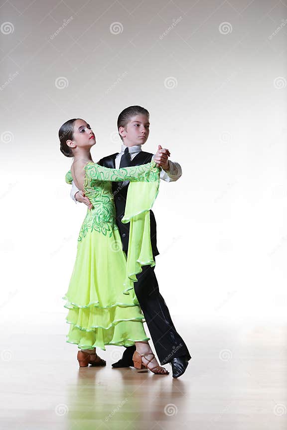Dancing children stock image. Image of caucasian, ballroom - 4146595