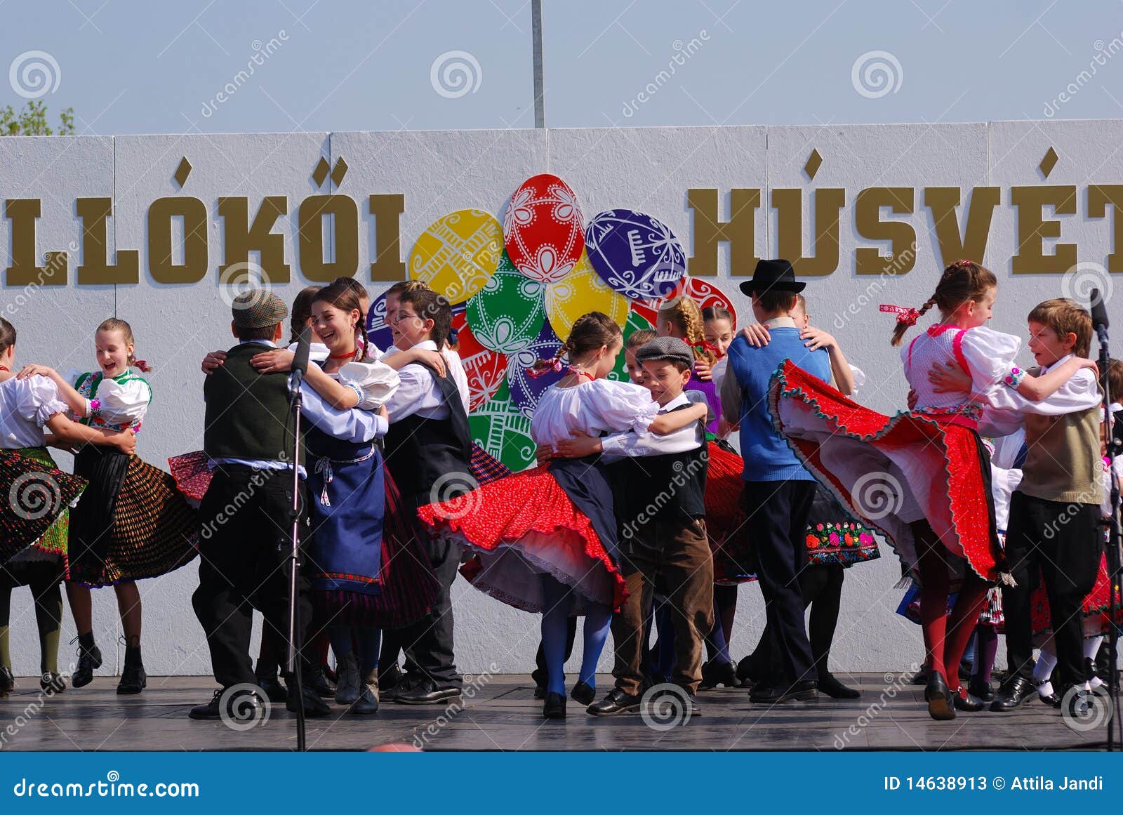 Dancing Children, Holloko, Hungary Editorial Stock Photo - Image of ...