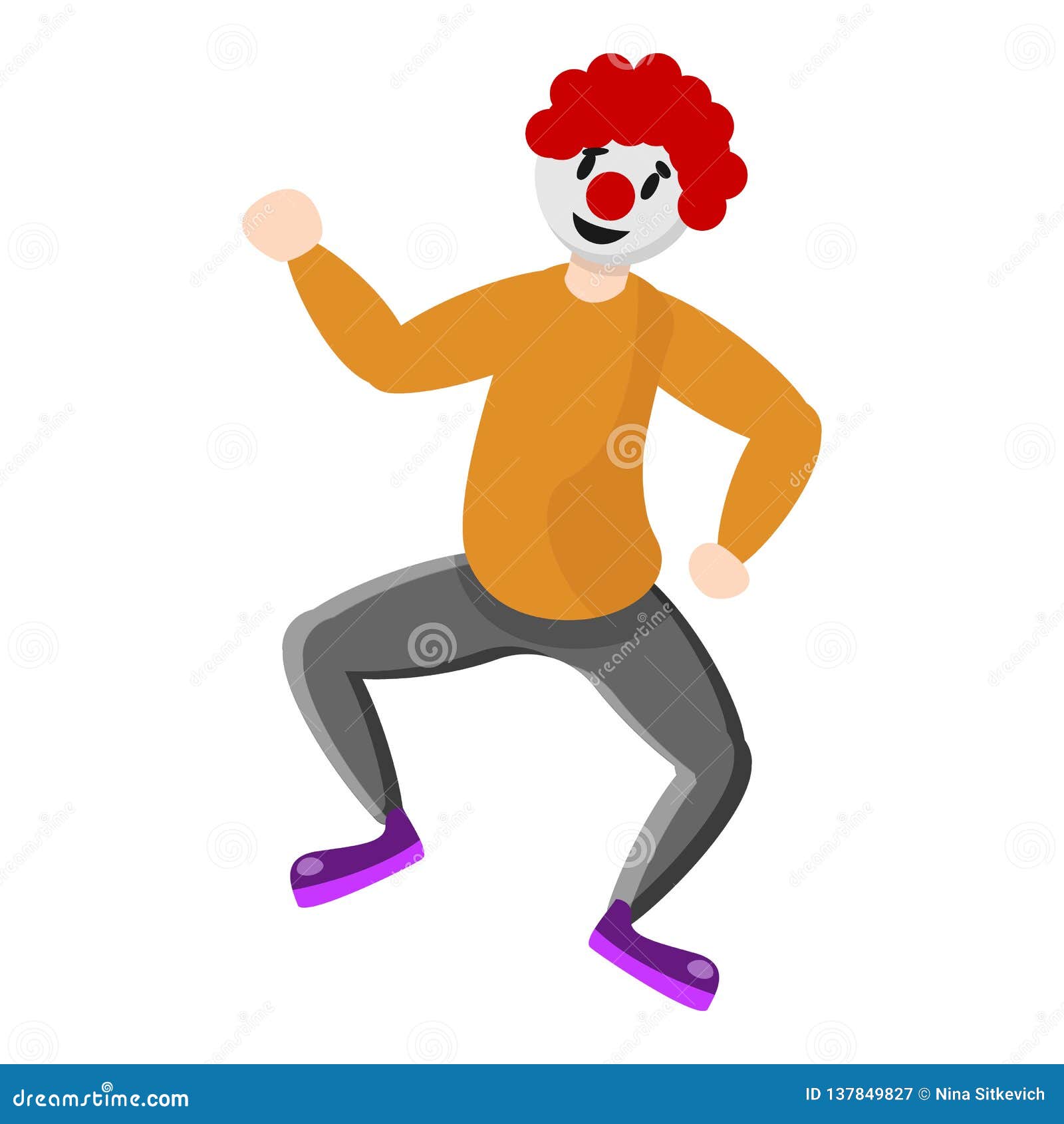 Dancing Fool Vector Illustration | CartoonDealer.com #36266474