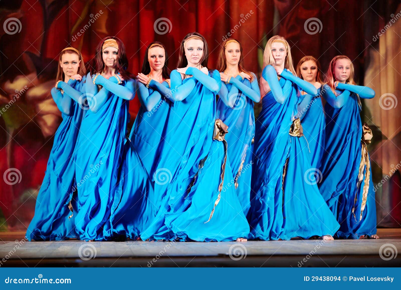 Dancing Collective in Blue Suits on Stage Editorial Stock Image - Image ...