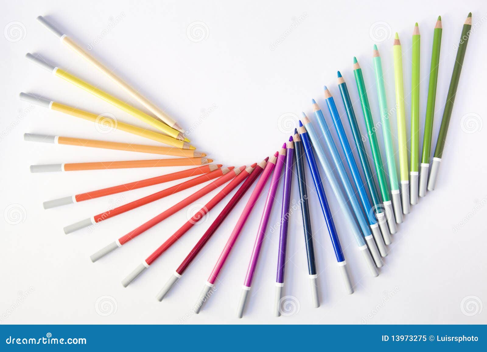 Dancing colored pencils stock image. Image of arrangement - 13973275