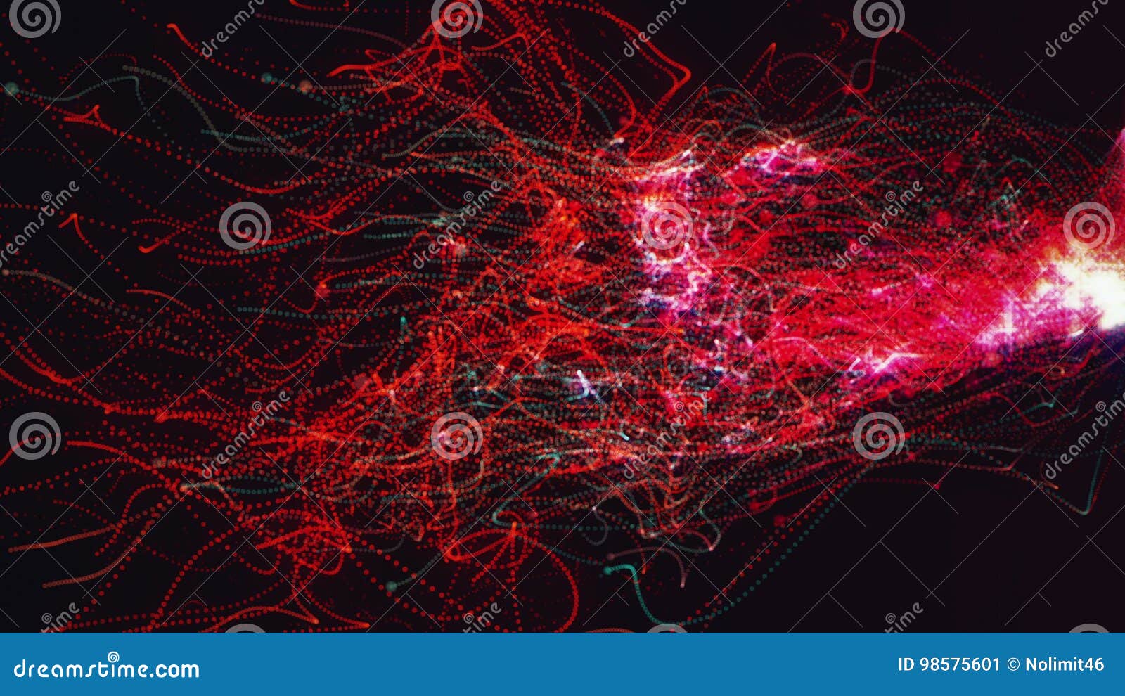 Dancing Colorful Particles. Abstract Background Stock Illustration ...