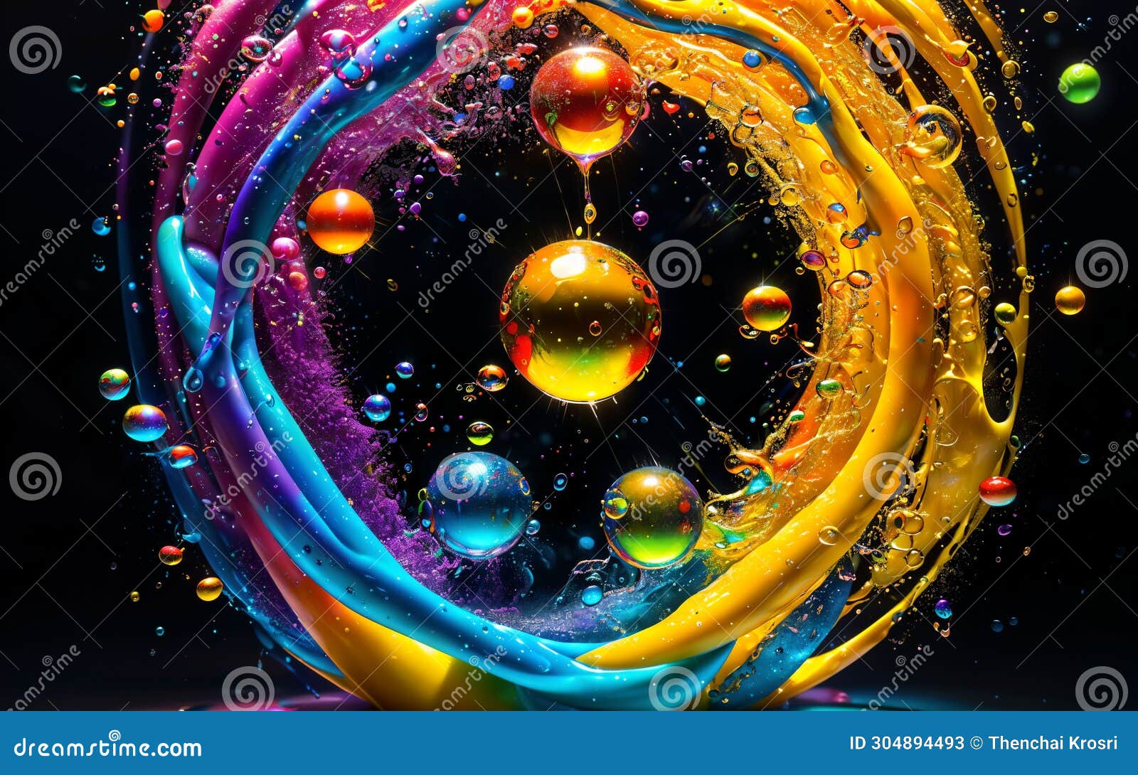 Dancing Colors Exploring Abstract Art and Fluid Dynamics through Macro ...