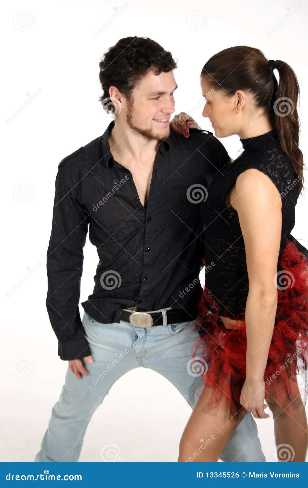 Dancing couple stock photo. Image of handsome, action - 13345526
