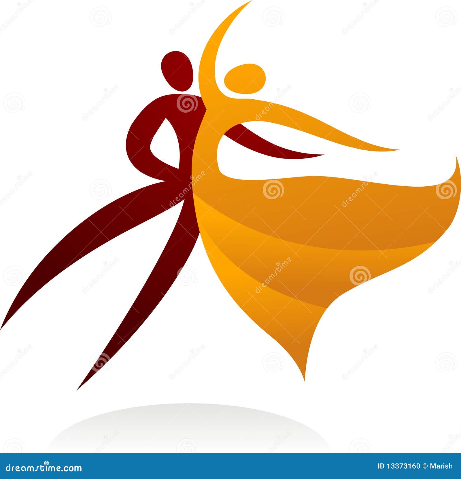 Dancing couple - 2 stock vector. Illustration of drawings - 13373160