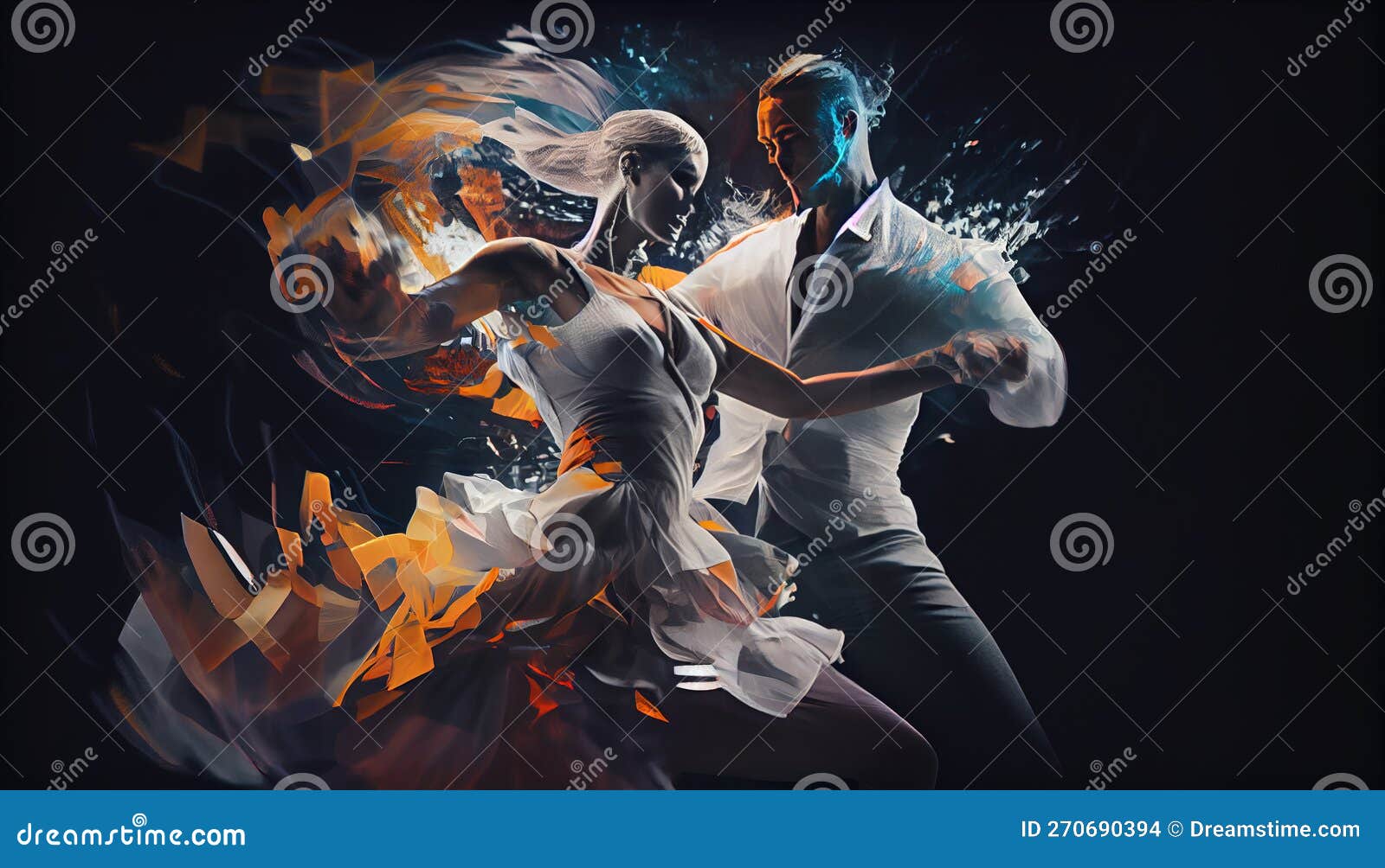 Dancing Couple, Ai Generated Stock Illustration - Illustration of ...