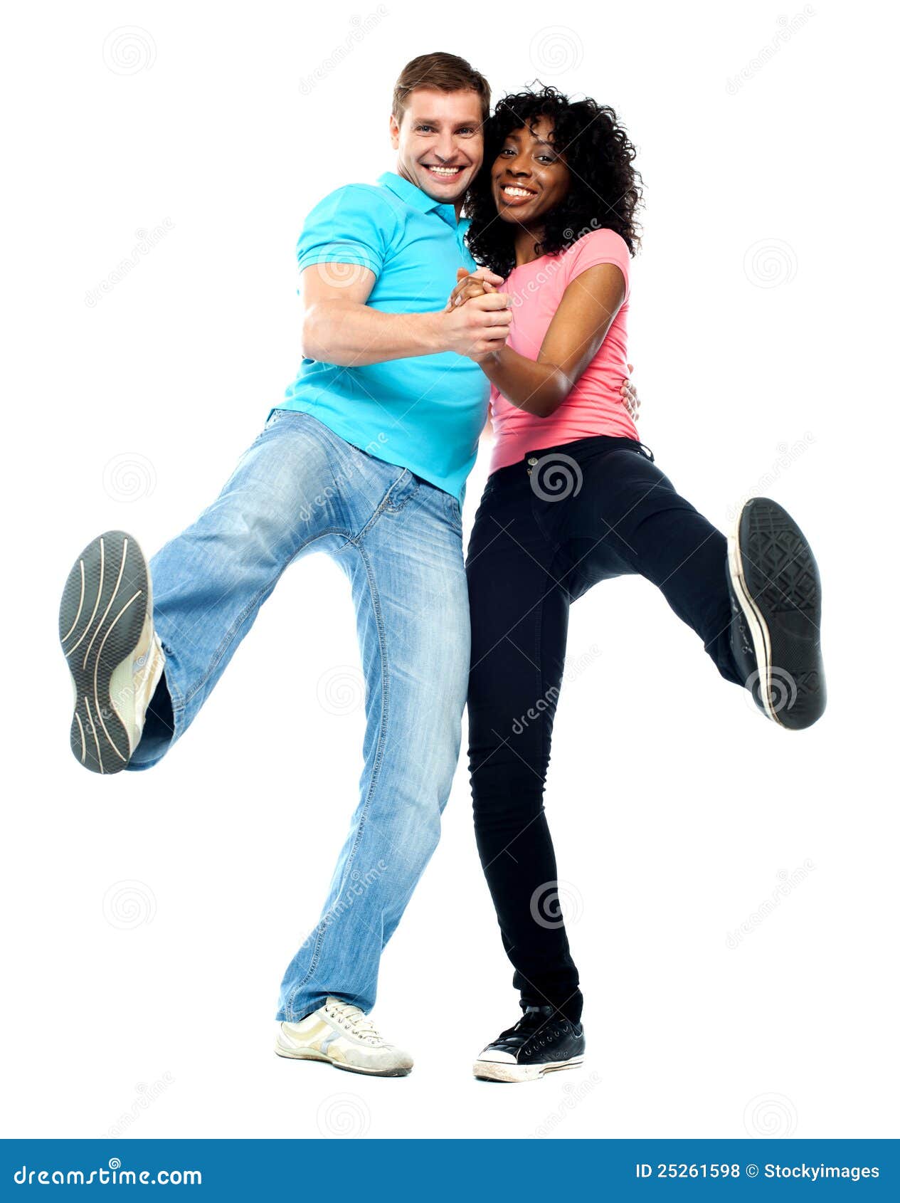 Dancing couple having fun stock photo. Image of length - 25261598