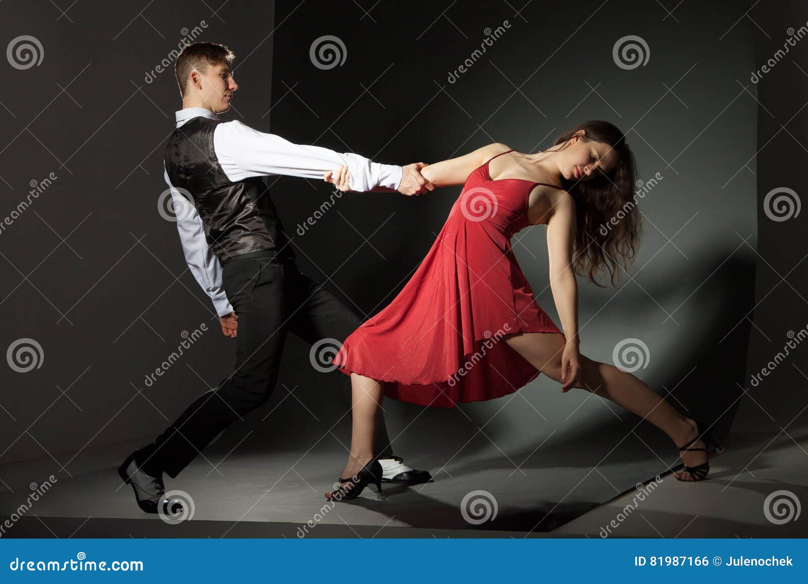 Dancing Couple Holding Hands Stock Photo - Image of leisure, women ...