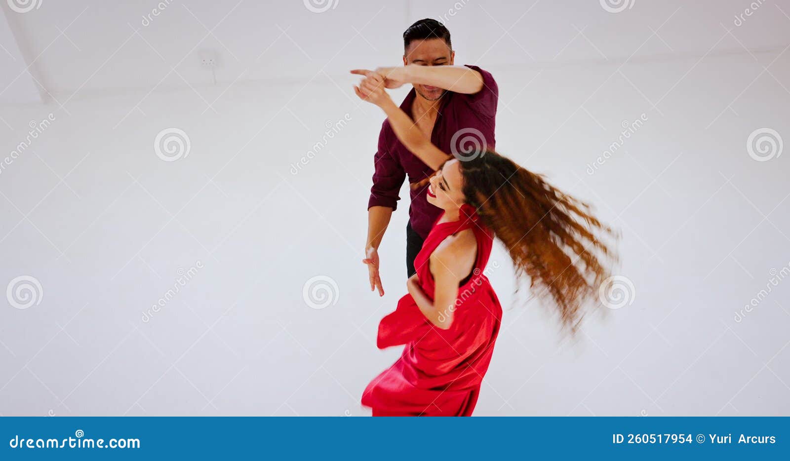 Dancing, Couple and Salsa Dancer, Training for Competition or ...