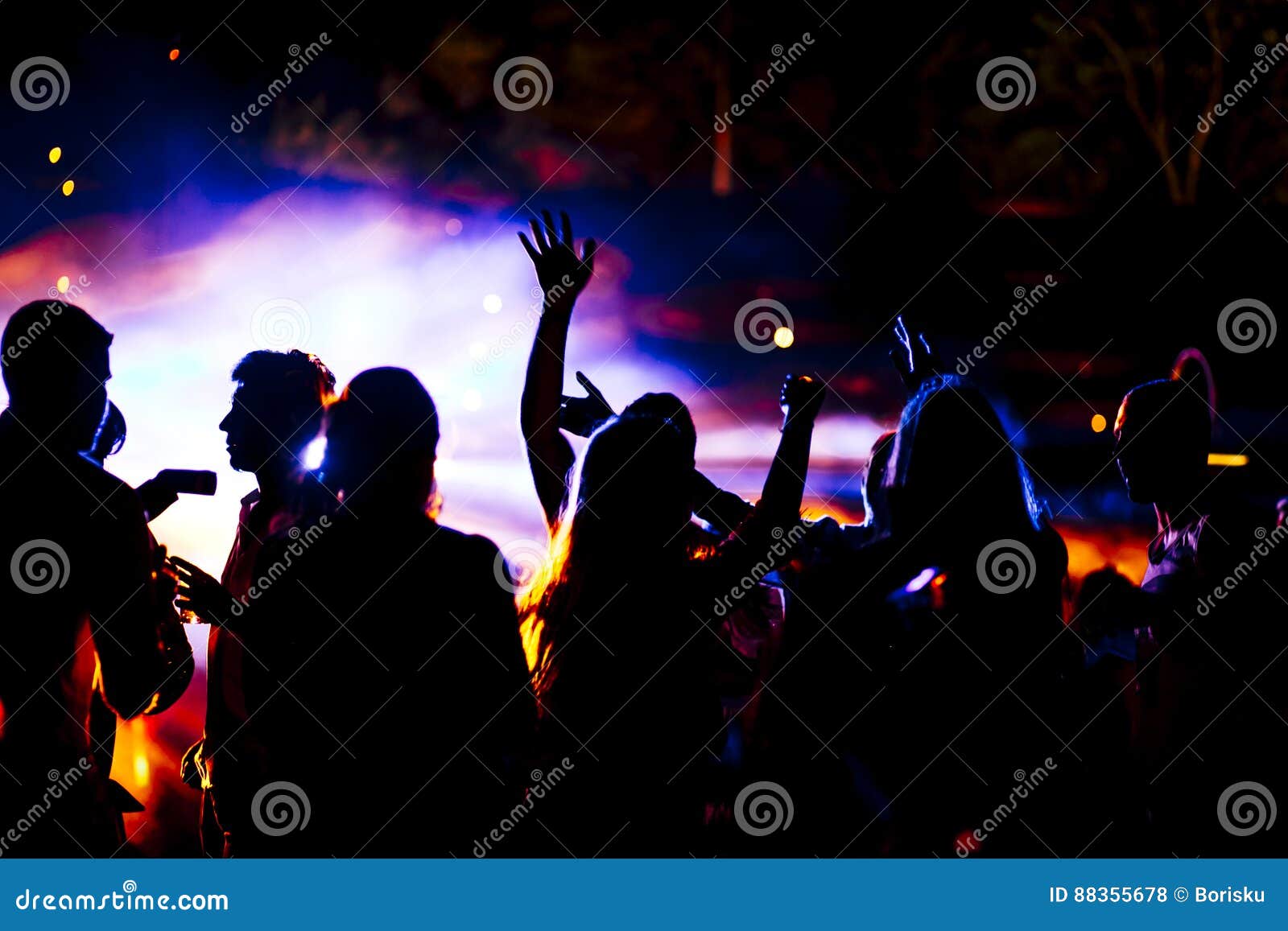 Dancing Crowd. editorial stock photo. Image of audience - 88355678