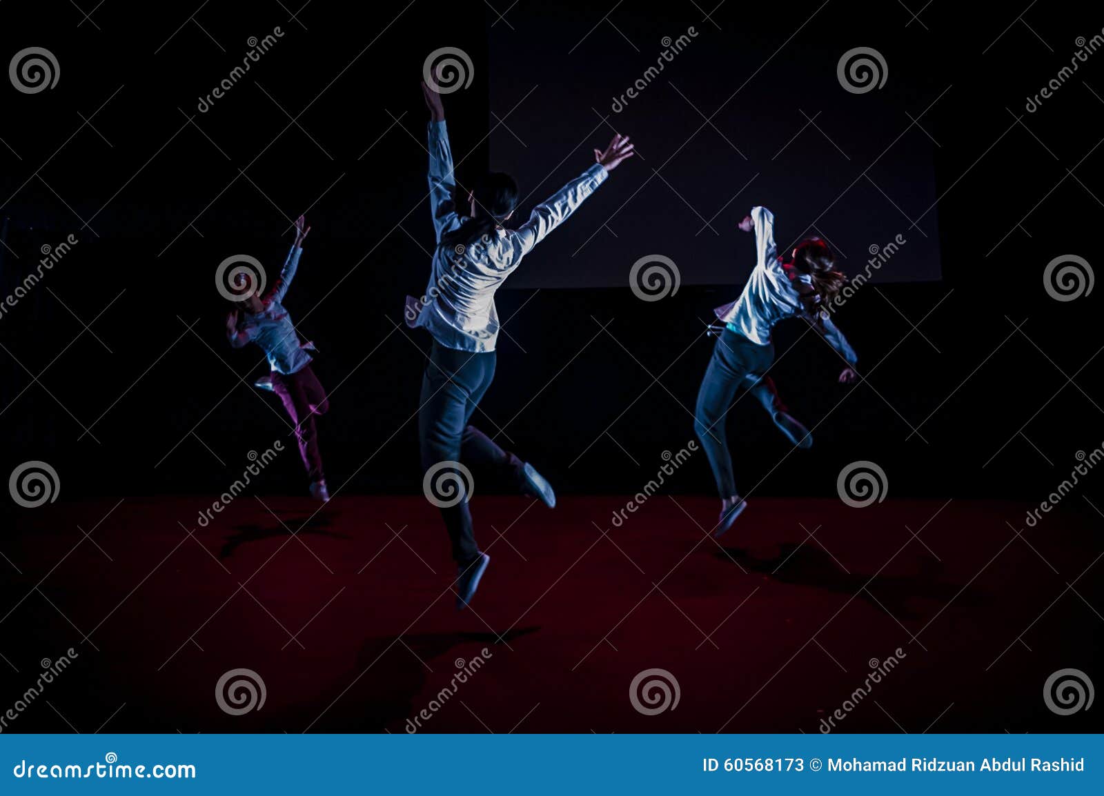 Dancing in dark studio editorial stock photo. Image of events - 60568173