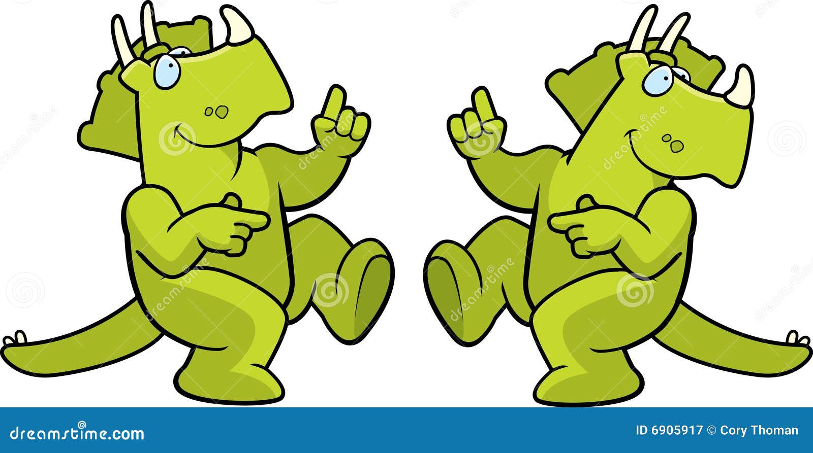 Dancing Dinosaur stock vector. Illustration of reptile - 6905917