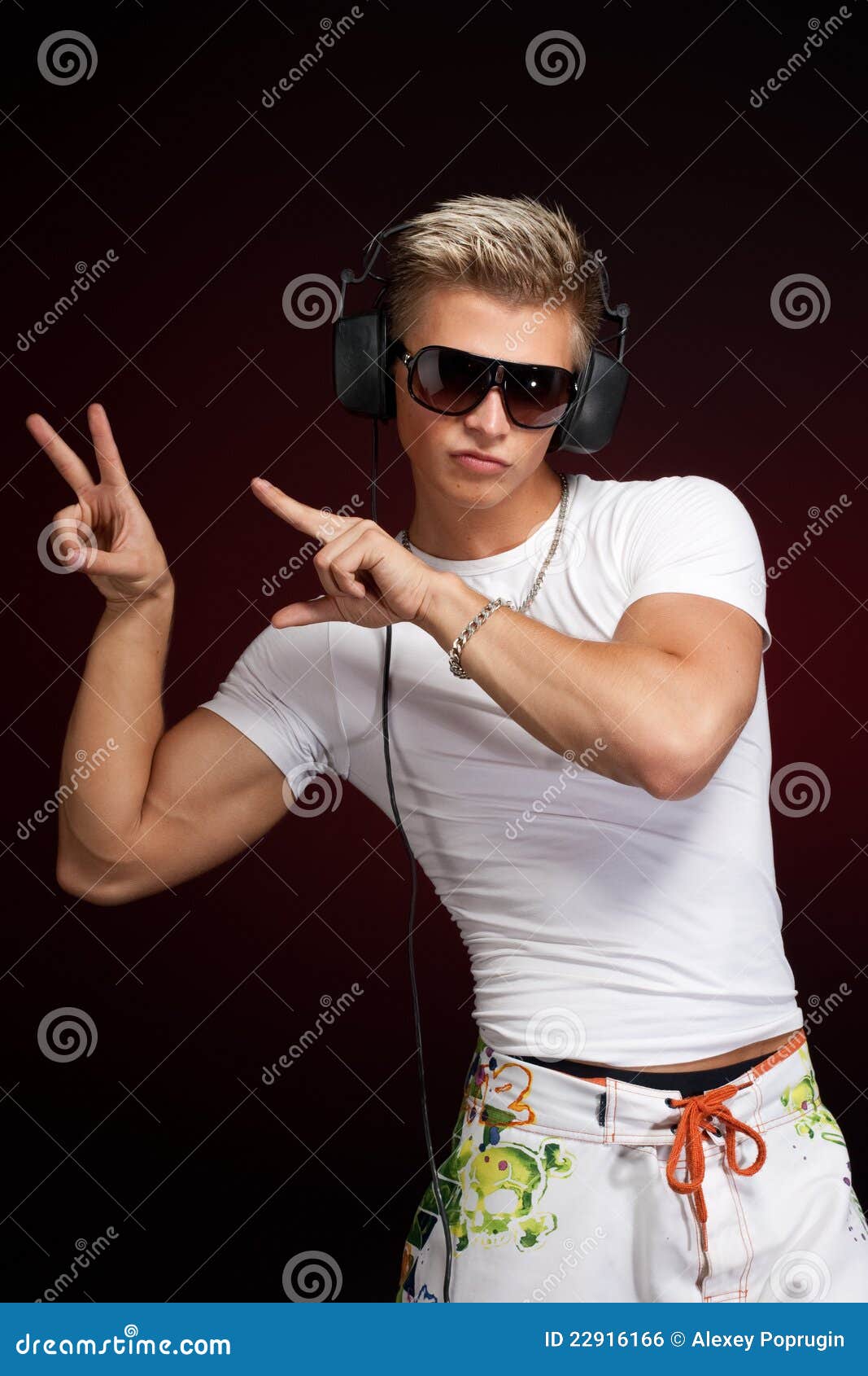 Dancing dj stock photo. Image of equipmant, audio, model - 22916166