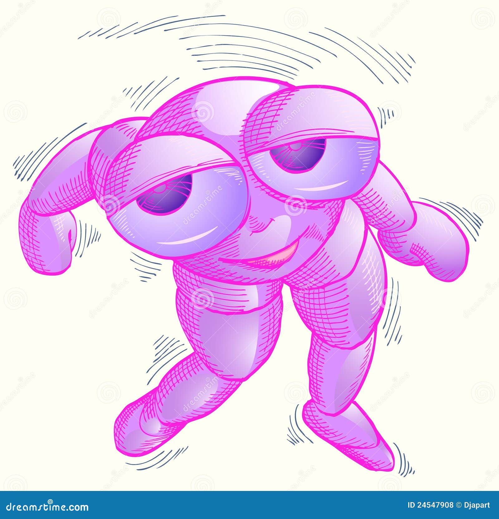 Dancing doll stock illustration. Illustration of artistic - 24547908