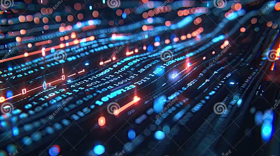 Dancing Dots: a Digital Symphony Stock Illustration - Illustration of ...