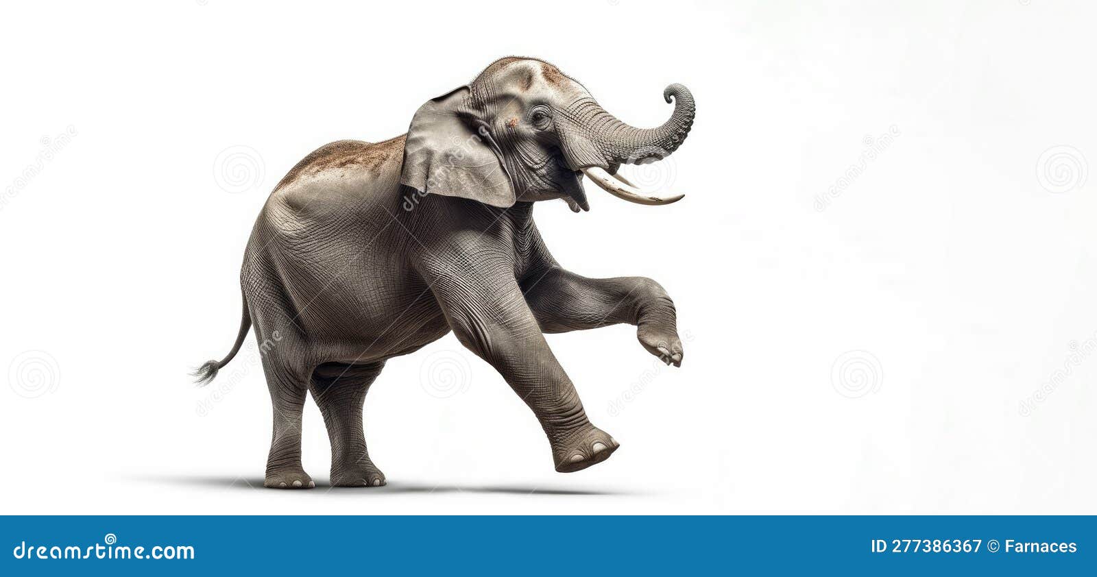 Dancing elephant stock illustration. Illustration of pachyderm - 277386367