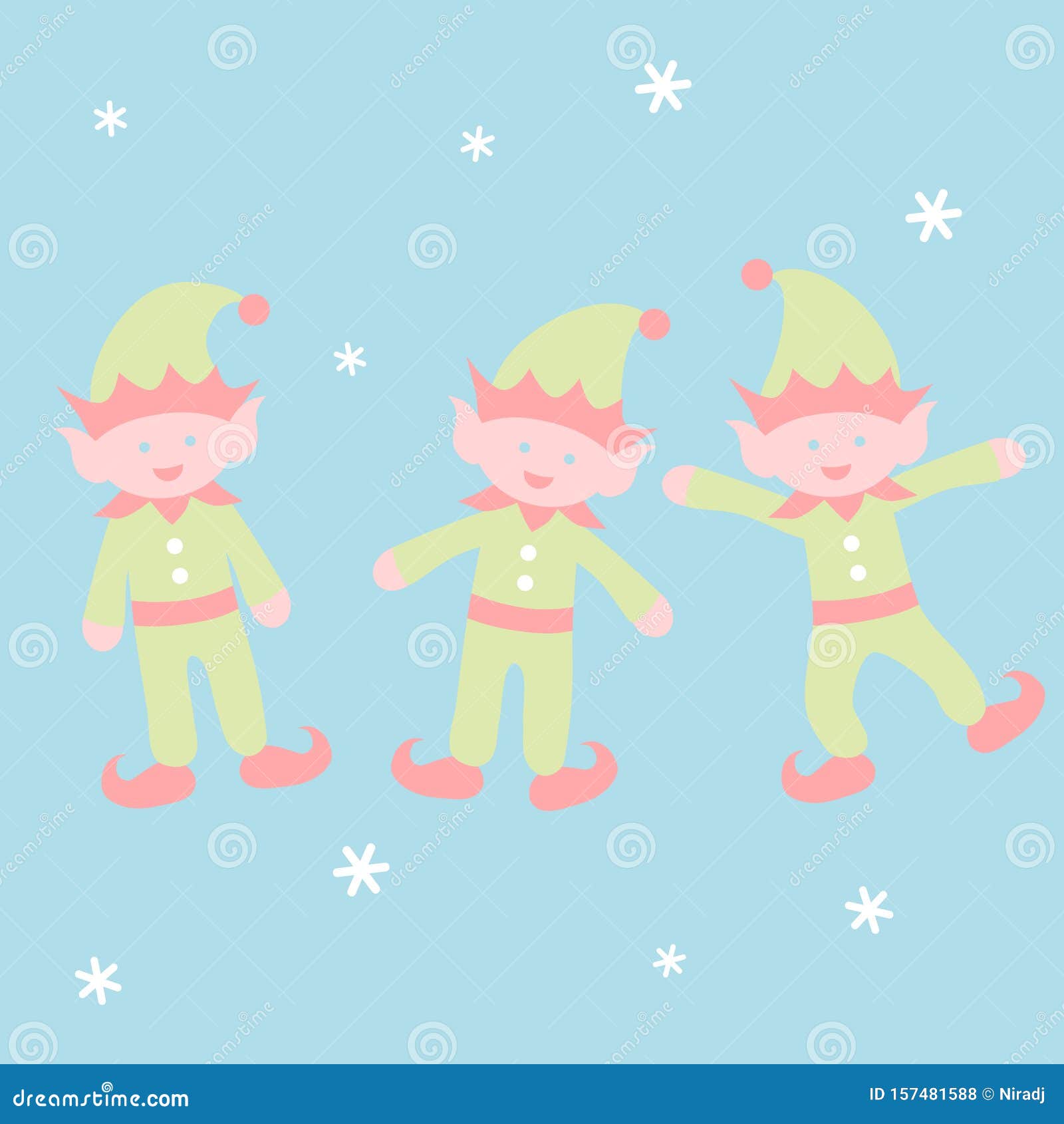 Elf Snowflake Stock Illustrations – 3,153 Elf Snowflake Stock ...