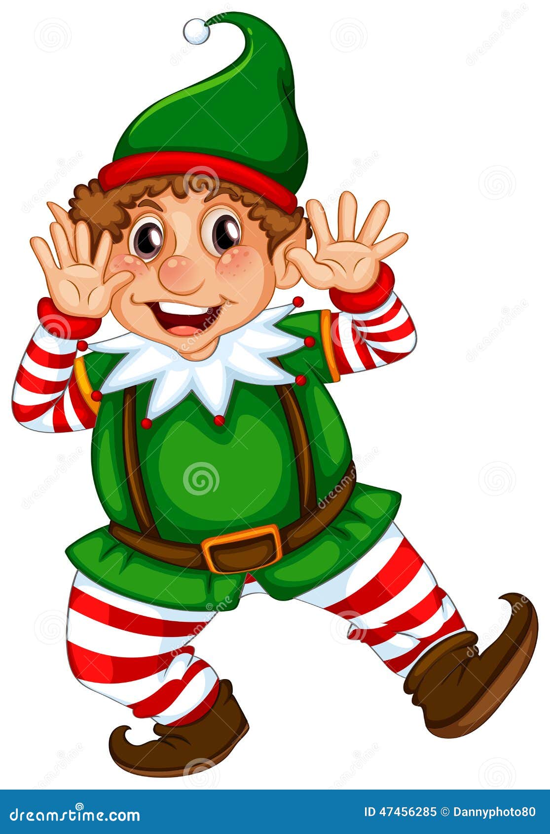 Dancing Elf stock vector. Illustration of belt, short - 47456285