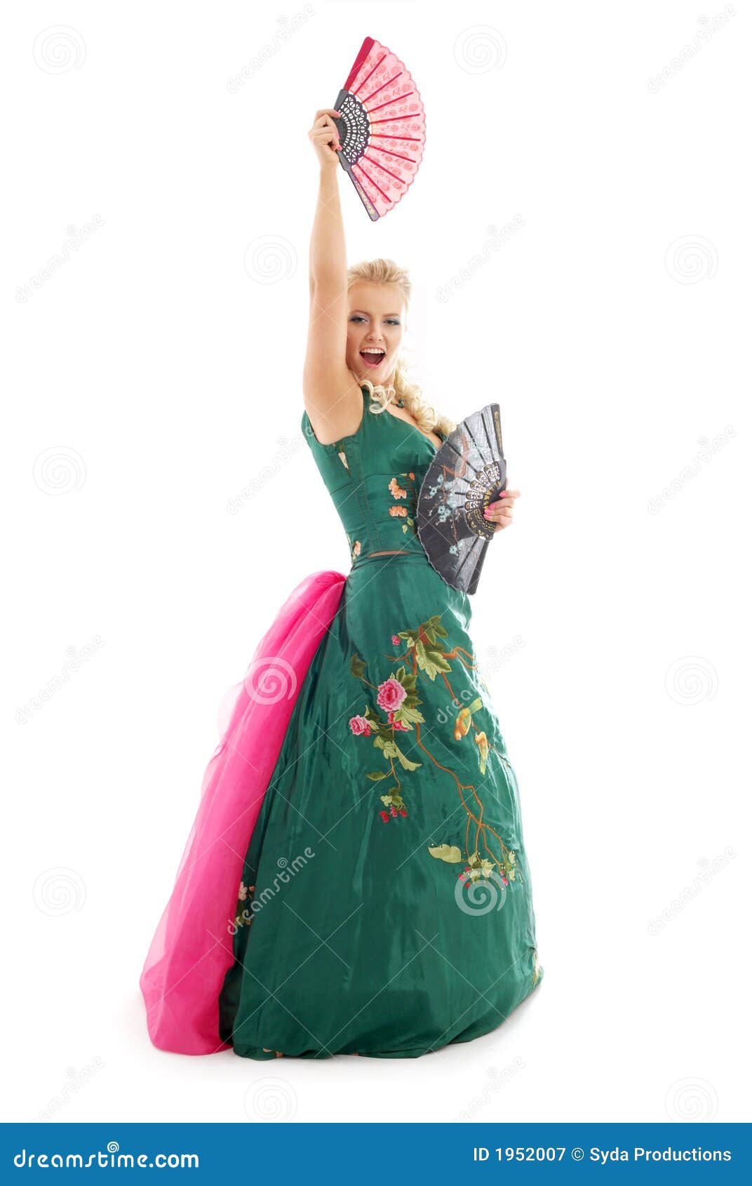 Dancing with fans #2 stock image. Image of delight, classic - 1952007