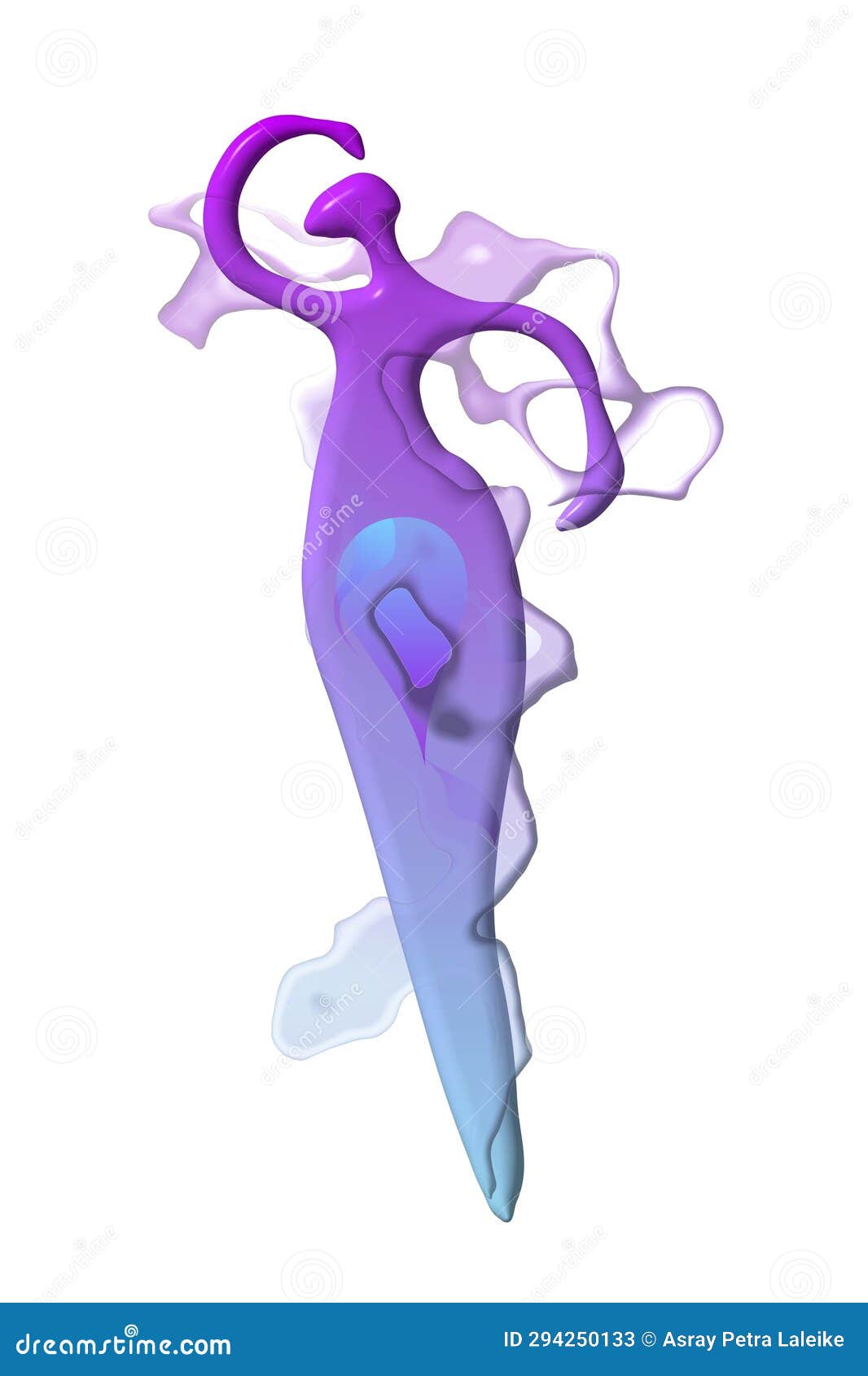 Dancing Figure in Stylized Graphics and Bright Colors Stock ...