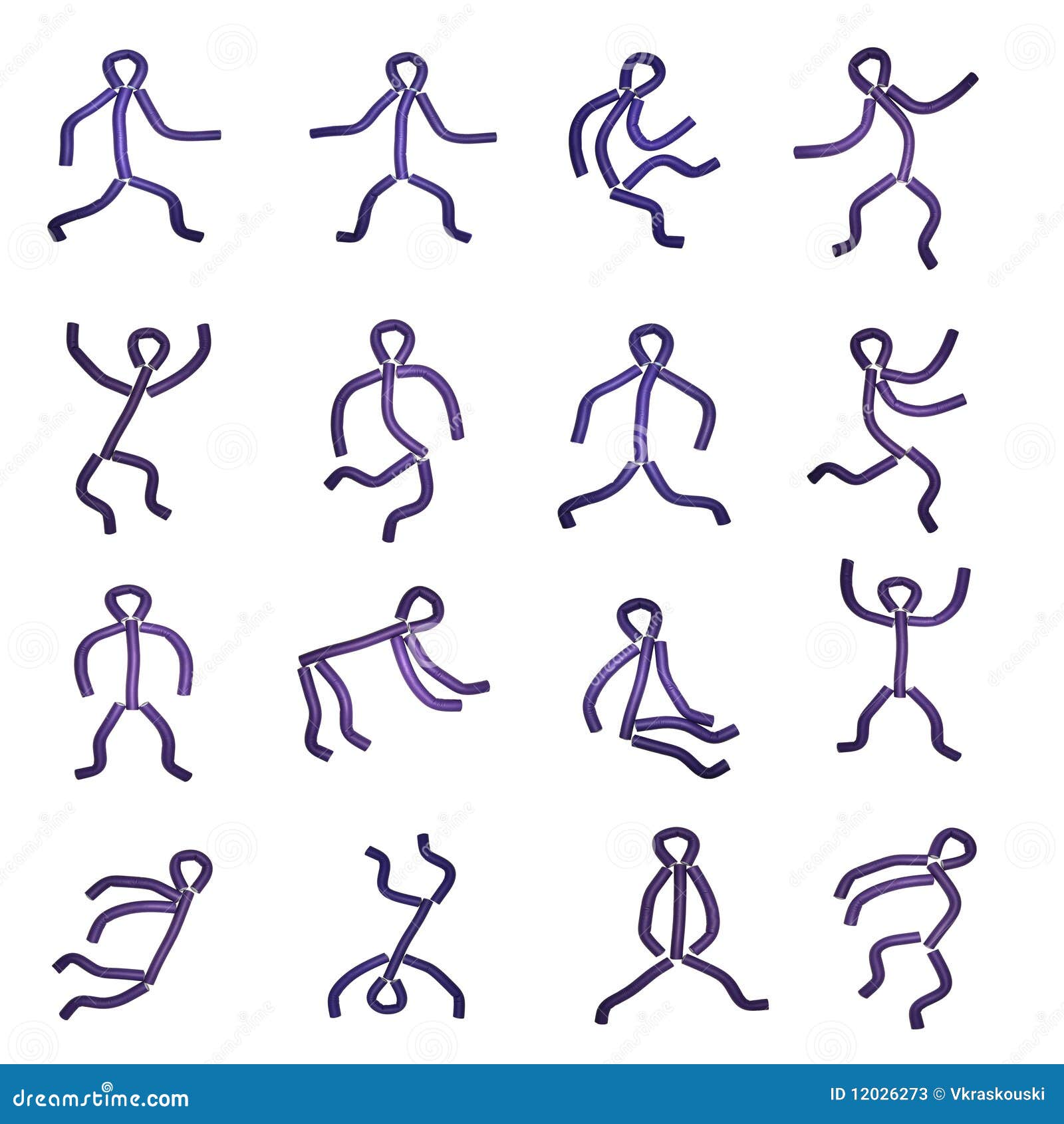 Dancing figures stock illustration. Illustration of athletic - 12026273