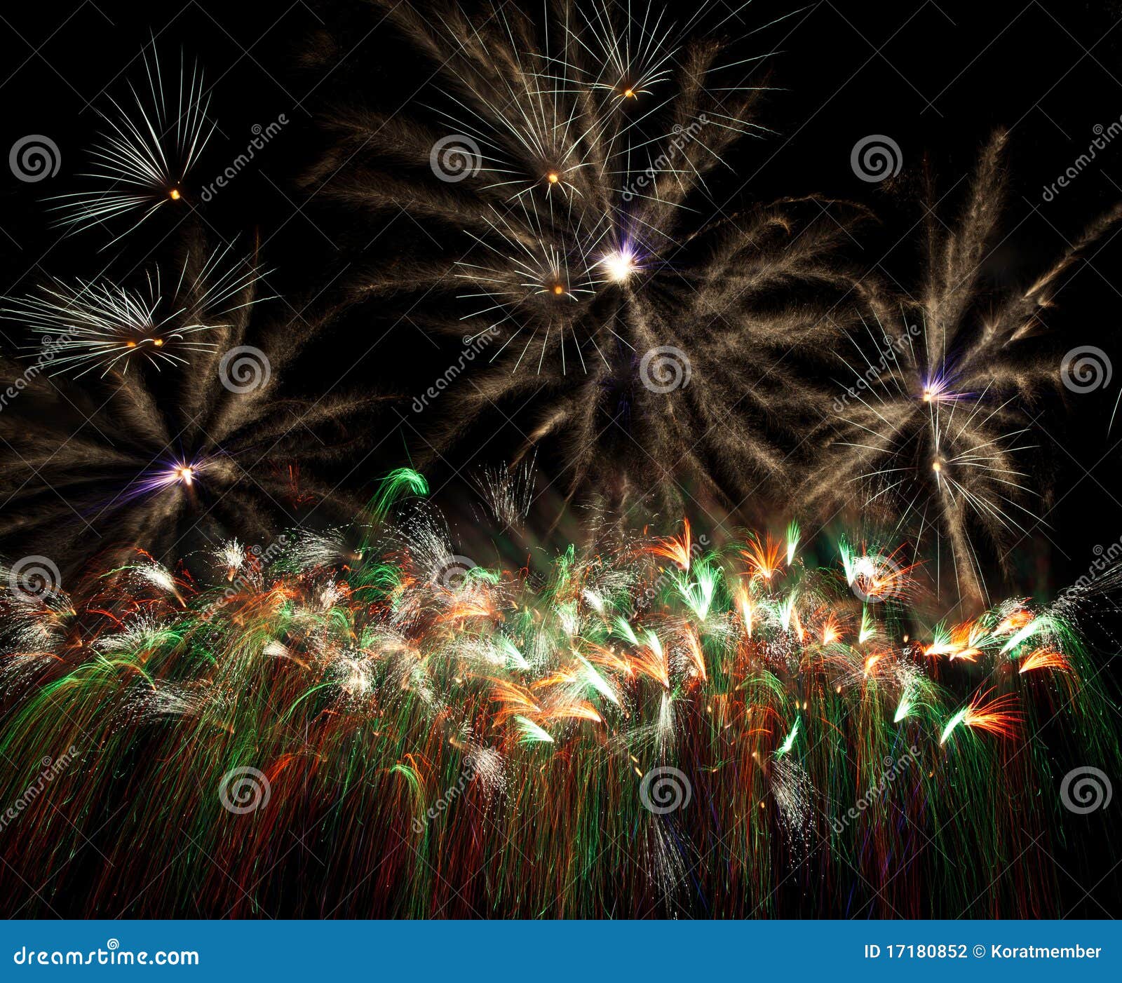 Dancing firework stock photo. Image of night, dark, white - 17180852
