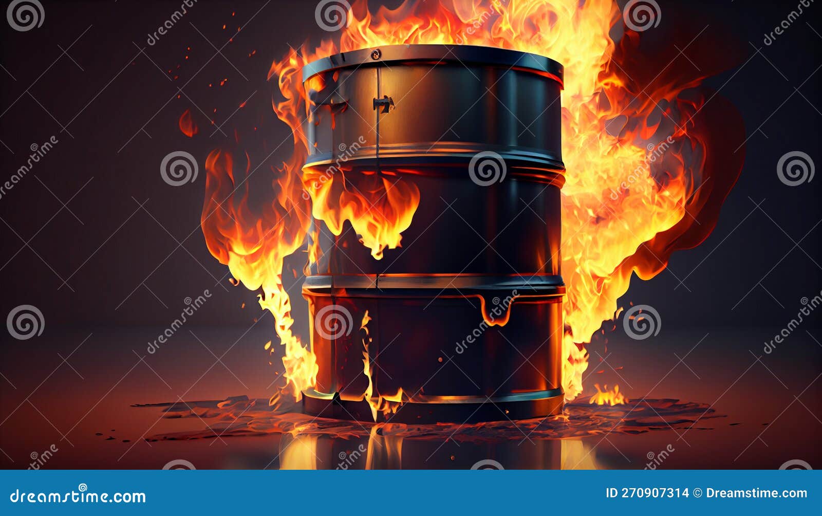 Barrel Of Oil, Fire And Splash Of Oil, Logo Design. Industry, Mining ...