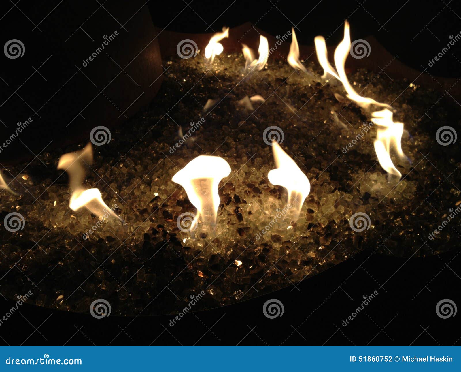 Dancing Flame on Fire Glass Stock Photo - Image of flame, decoration ...