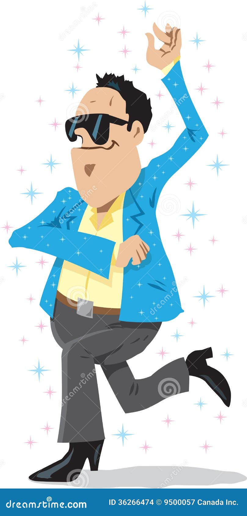 Dancing Fool stock vector. Illustration of dance, clubbing - 36266474