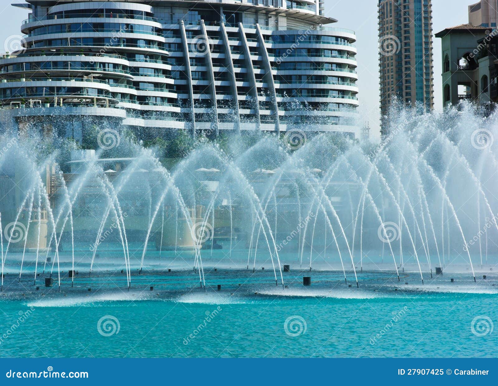 The Dancing Fountains Downtown Editorial Image - Image of emirates ...