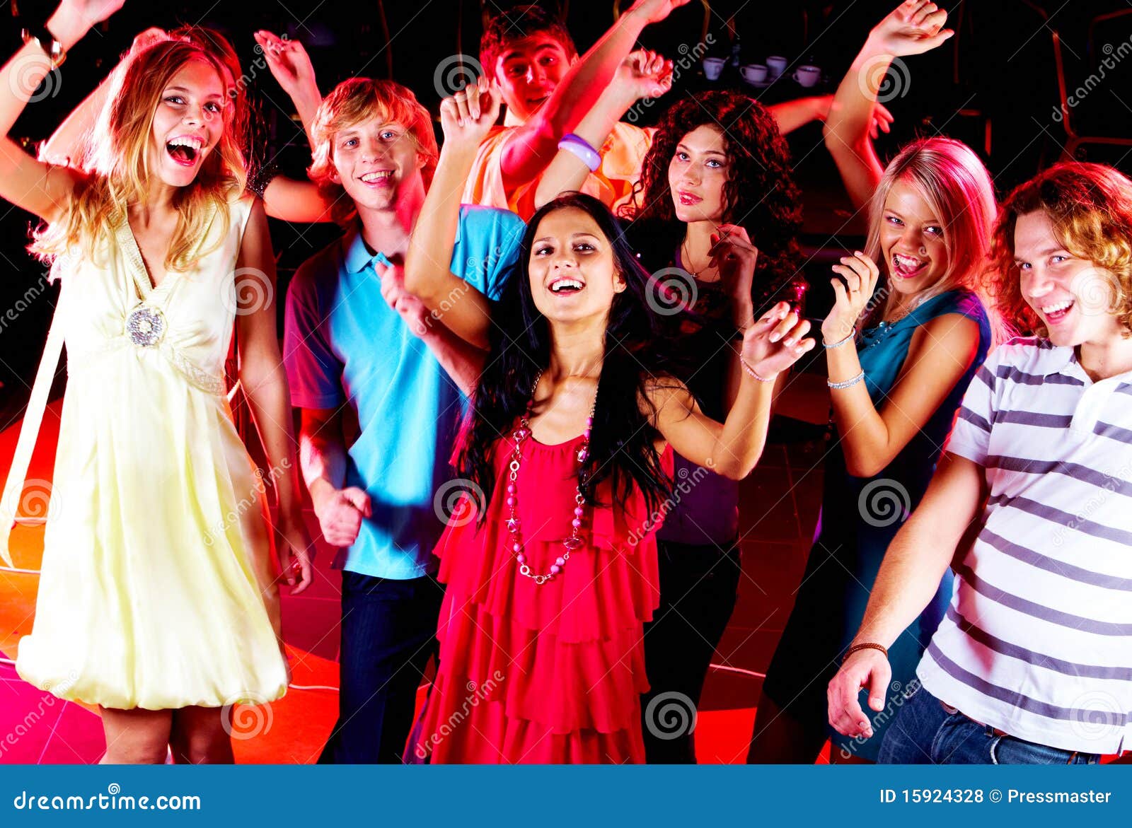 Dancing friends stock photo. Image of girl, moving, girlfriend - 15924328