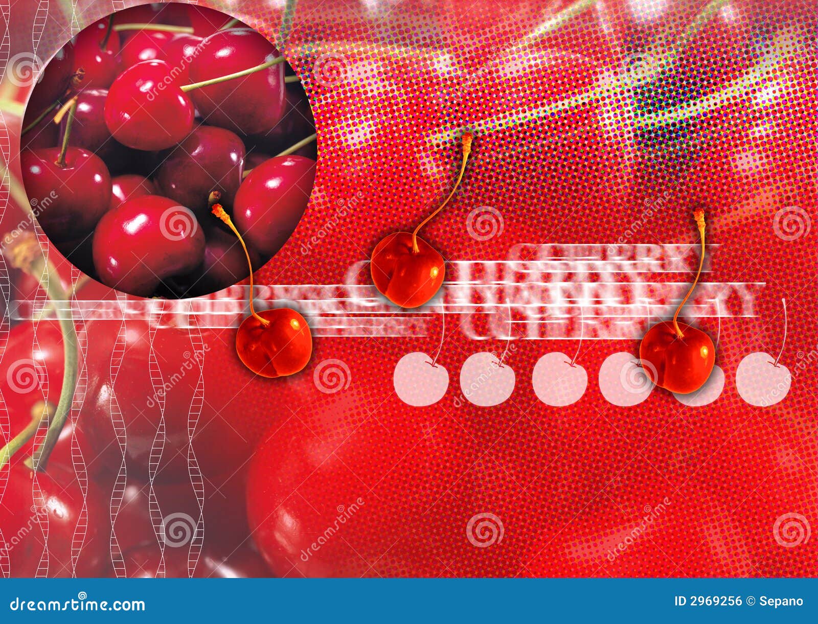 Dancing fruit (cherry) stock photo. Image of fruits, quality - 2969256